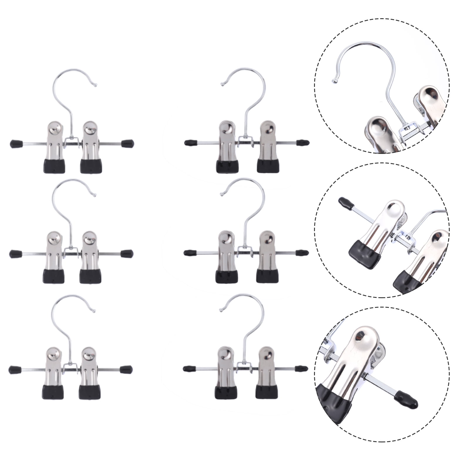 SEWCHICS 20Pack Clips for Hangers Space Saving Hanger Hooks Adjustable ...