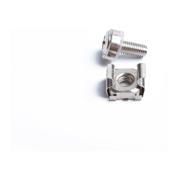 SEWCHICS 20Pcs Silver Carbon Steel M5 Cage Nut with Mounting Screws for ...