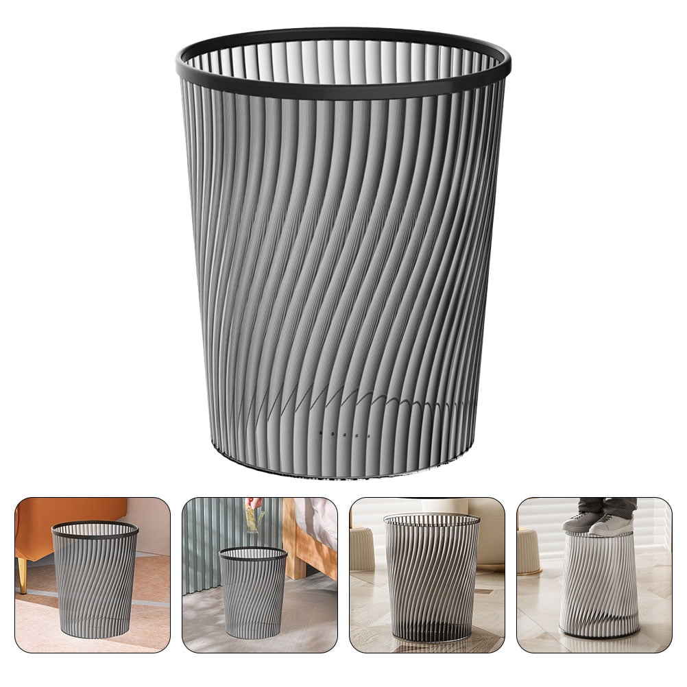 SEWCHICS 2Pcs Trash Bin Modern Design Minimalist Pet For Living Room ...