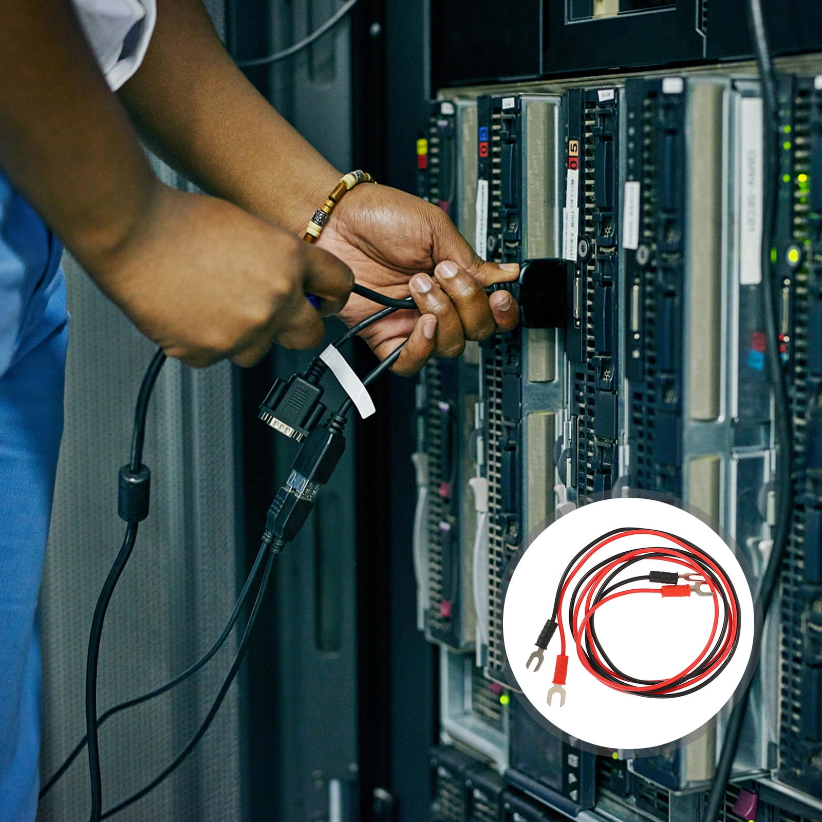 2Pcs U-Shaped Insulated Electrical Connection Wires for Physics ...