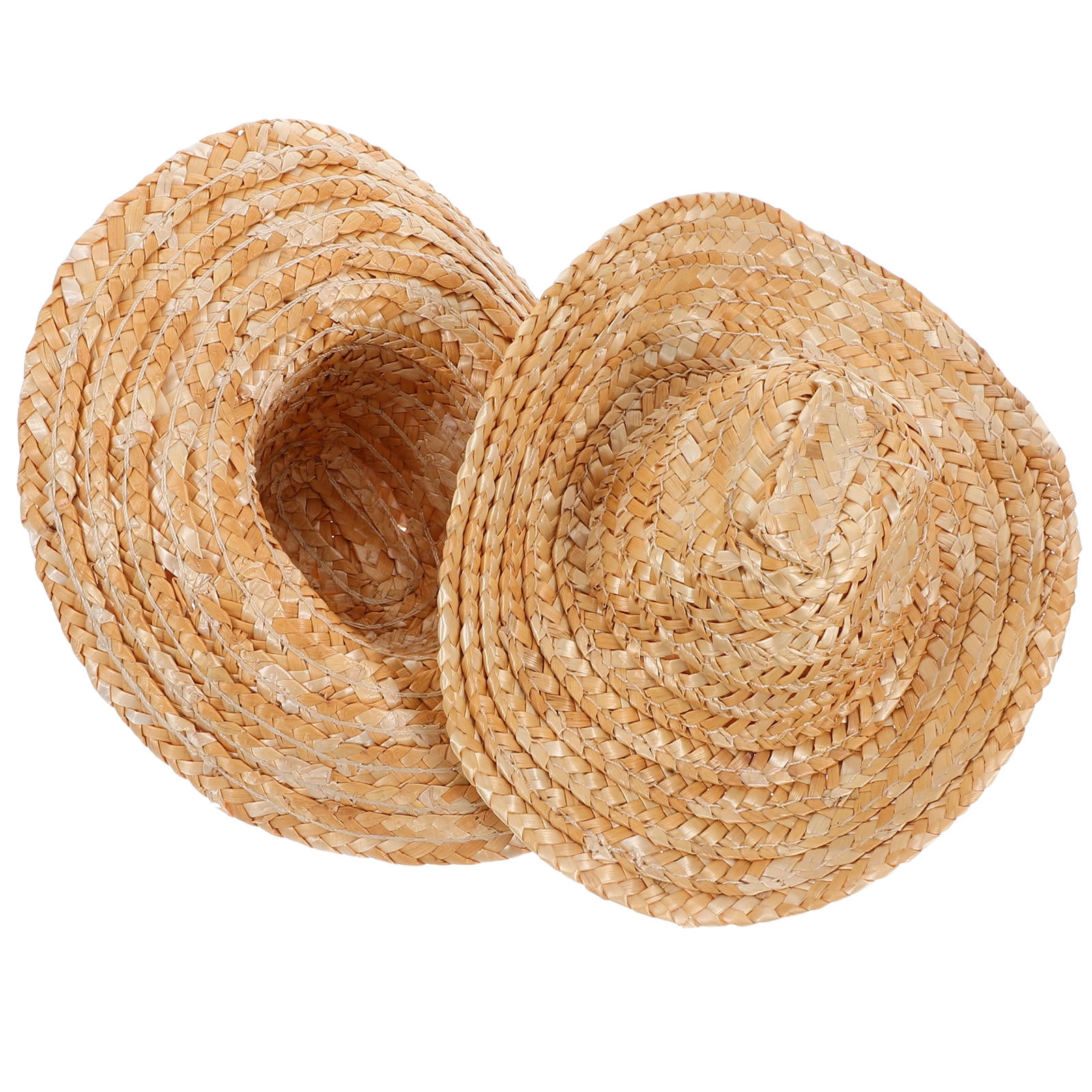 SEWCHICS 2pcs Mini Party Hats Light Brown Cowboy Hat For Holiday Dress ...