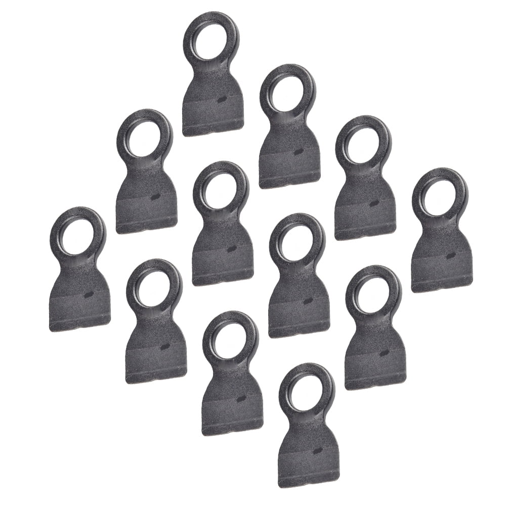SEWCHICS 30Pack O-Shaped Fixed Rings Tent Fixing Buckles Plastic Black ...