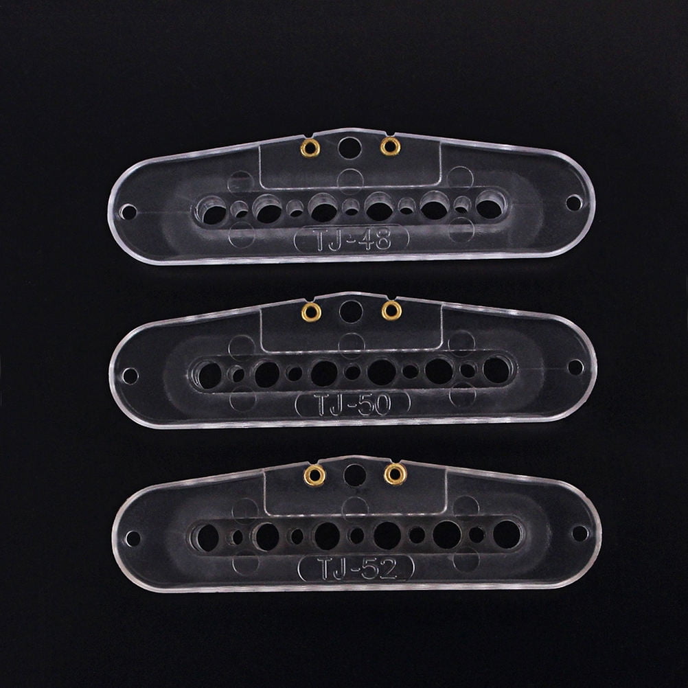 SEWCHICS 3-Piece White Electric Guitar Pickup Frames Square Custom ...