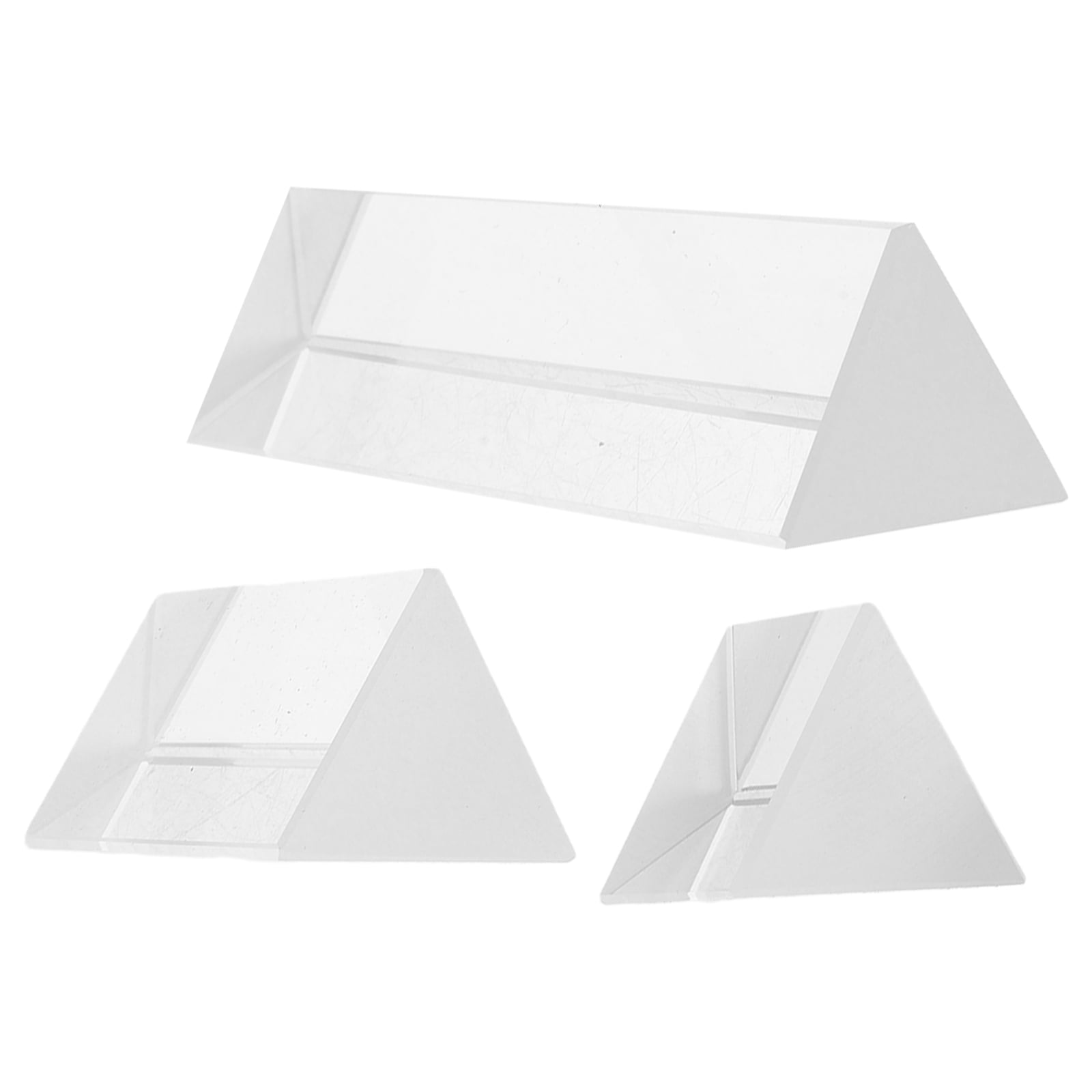 SEWCHICS 3-Piece Transparent Prism Cube Set for Light Refraction and ...