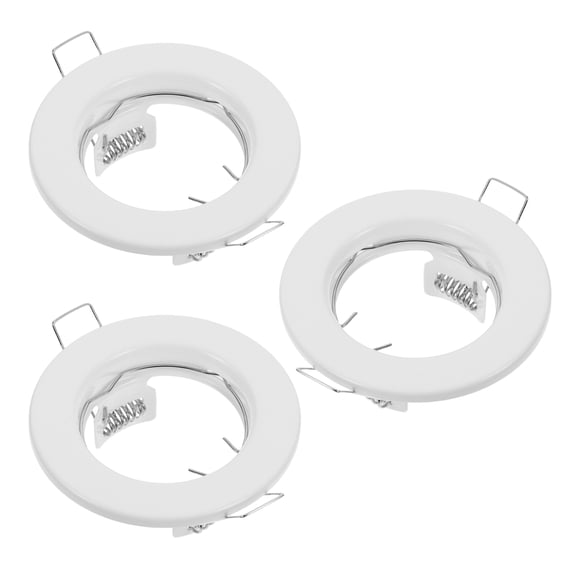 SEWCHICS 3pcs Ceiling Light Fixture Recessed Light Frame Metal Modern ...