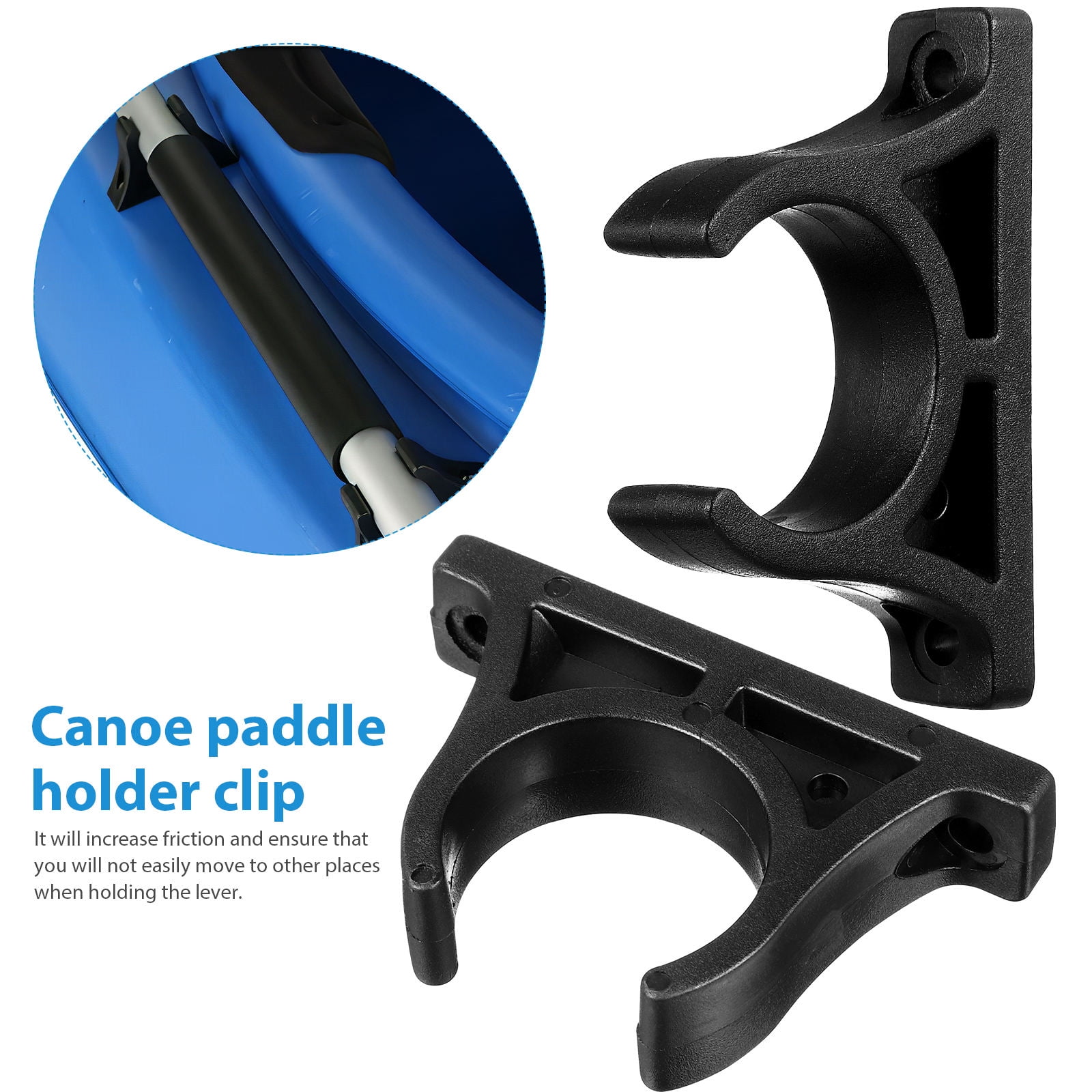 SEWCHICS Kayak Paddle Buckle Paddle Holders Clips Black 4 Pcs - Walmart.com