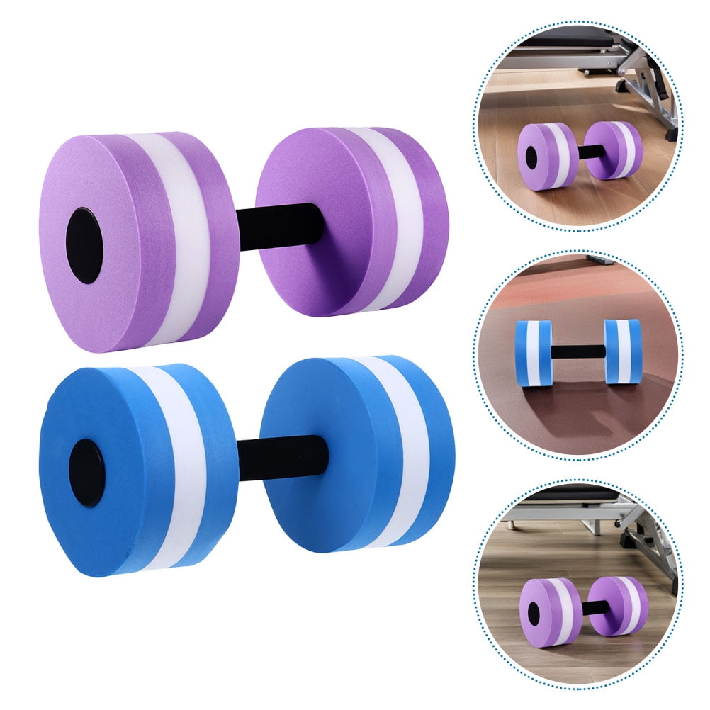 SEWCHICS Set of 4 Floating Aqua Fitness Dumbbells Water Barbells for ...