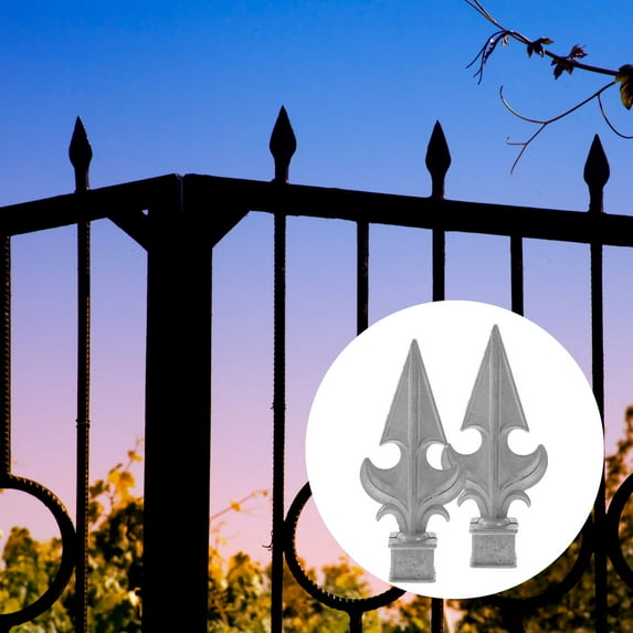 SEWCHICS 4Pcs Aluminum Fence Finials Durable Outdoor Fence Decorations ...