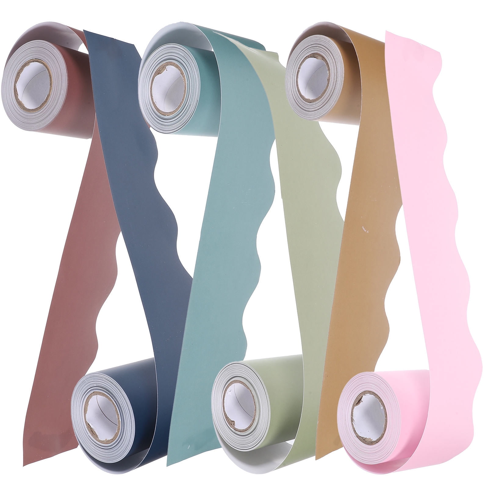 SEWCHICS Boho Bulletin Board Border Paper Assorted Color 6 Rolls ...
