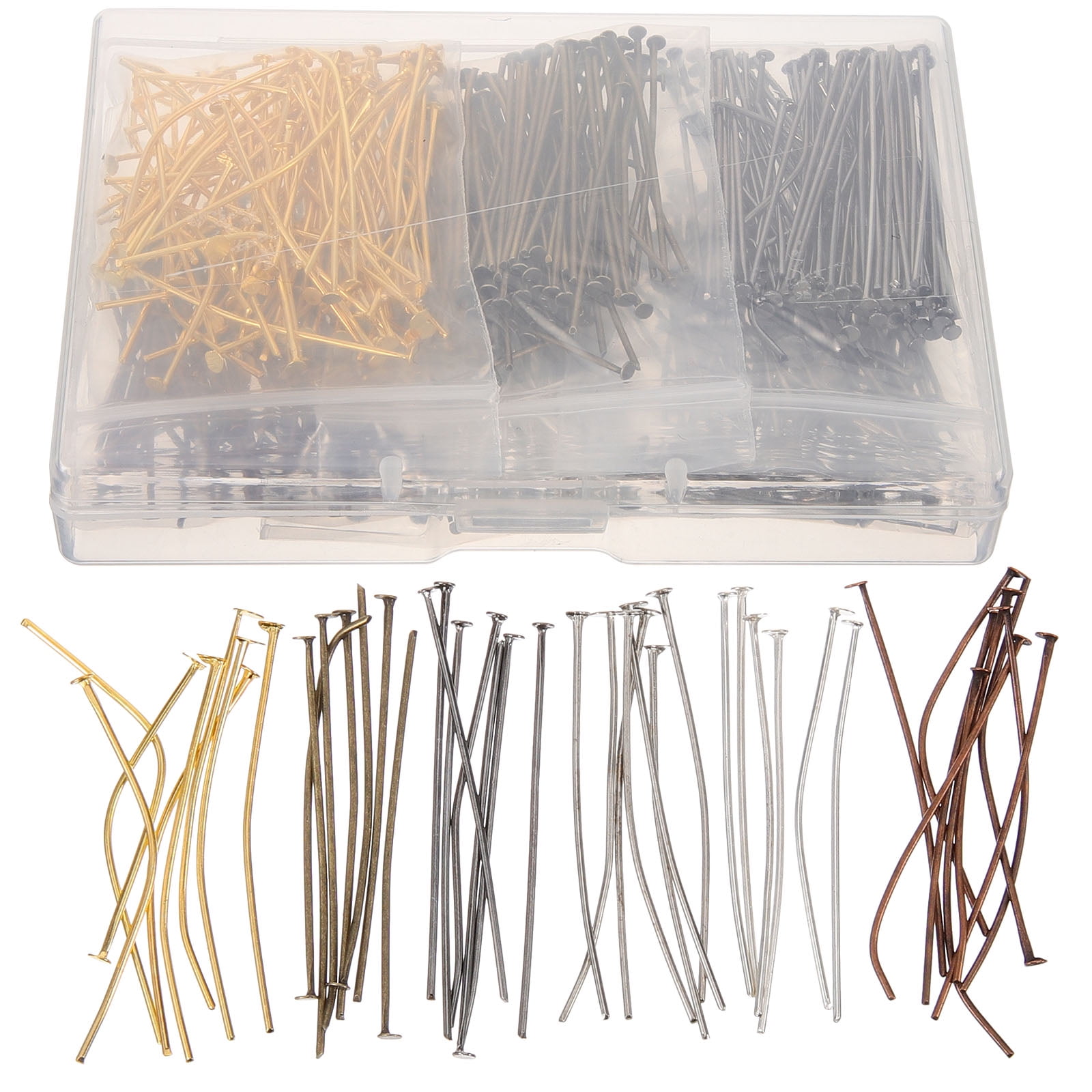 SEWCHICS Metal Beading Pins Assorted Colors, and Portable for Jewelry ...