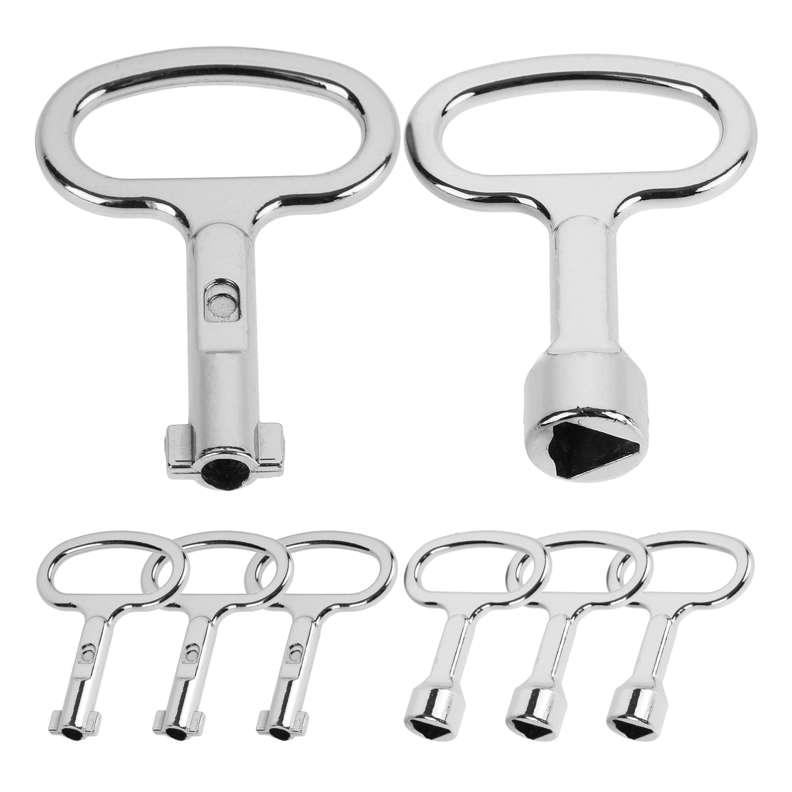 SEWCHICS 8Pcs Radiator Air Vent Key Aluminum Silver Wide Application ...