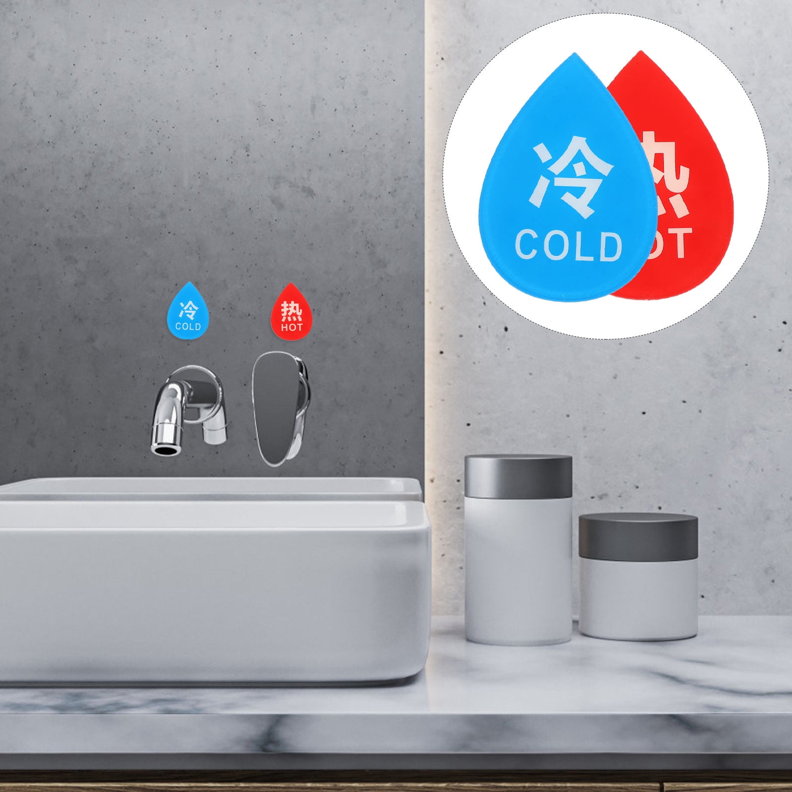 SEWCHICS Hot Cold Indicator Sign Assorted Color 12pcs - Walmart.com