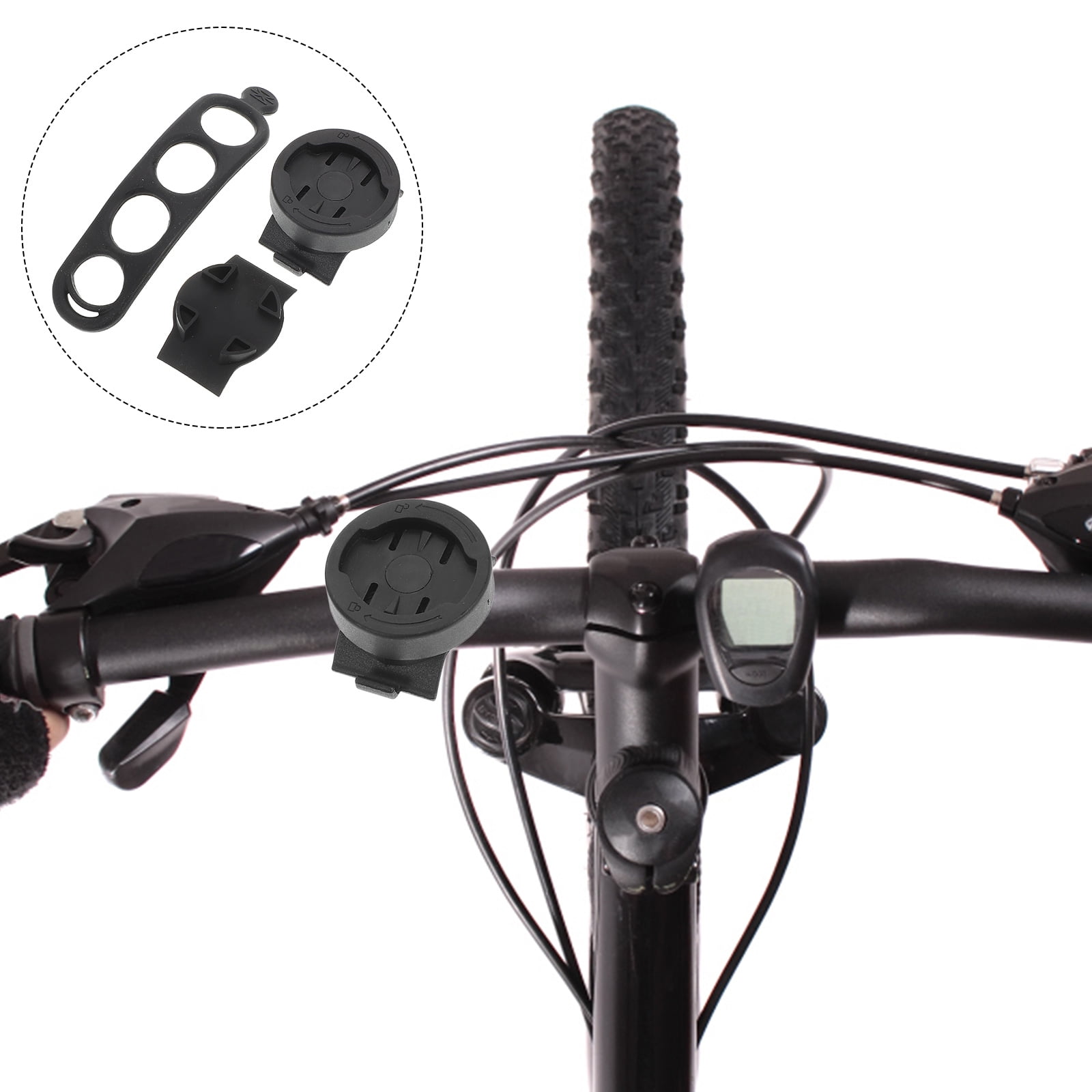 SEWCHICS Handlebar Accessory Mount Bike Computer Mount Black Plastic ...