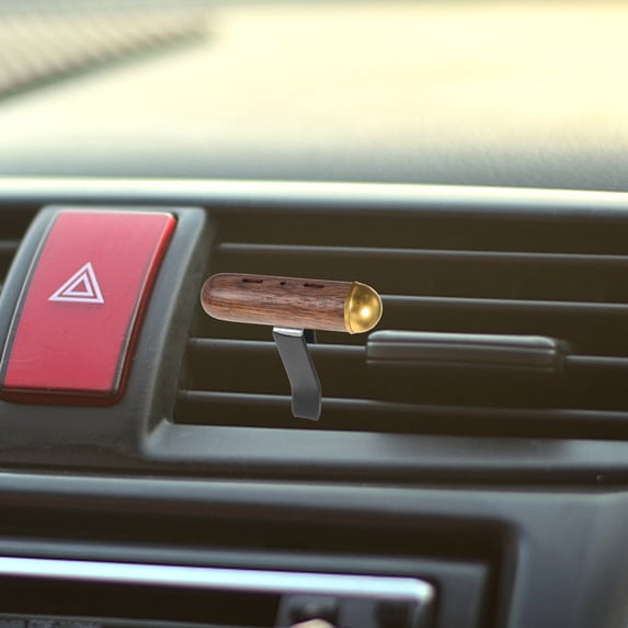 SEWCHICS Car Dashboard Decor 1Pack Black Walnut Wood for Car Owners and ...
