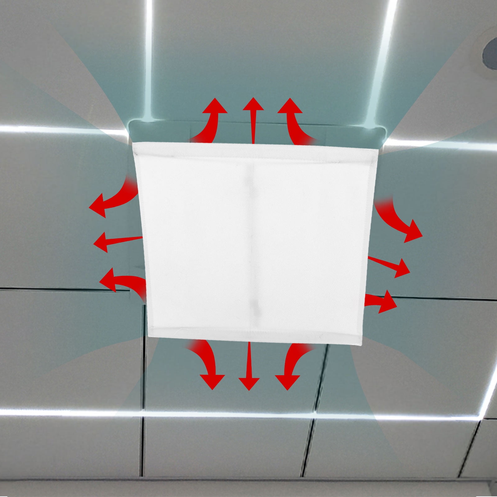 SEWCHICS White Central Air Conditioner Deflector Redirects Airflow for ...