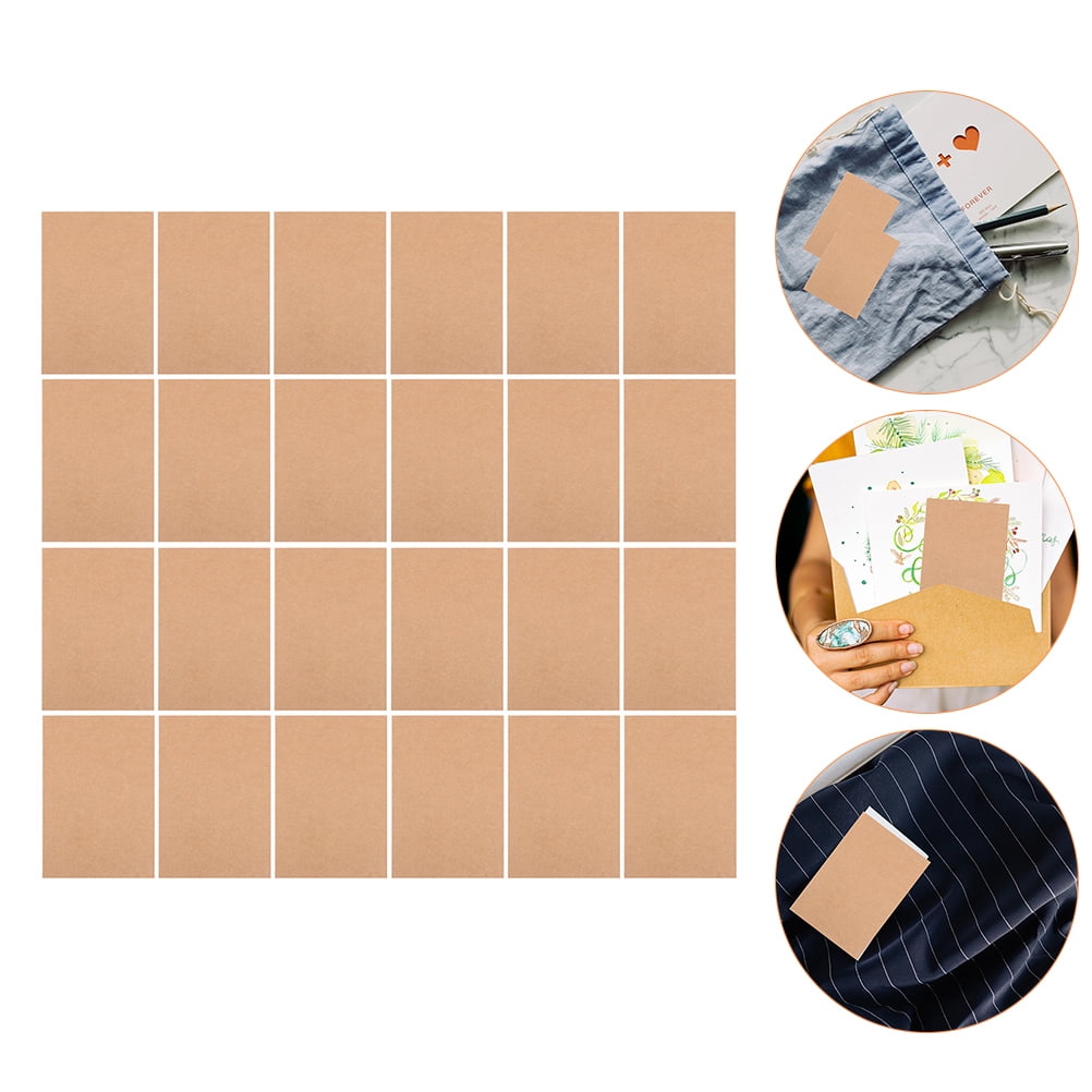 SEWCHICS Craft Card DIY Graffiti Cards Brown Paper 80Set - Walmart.com