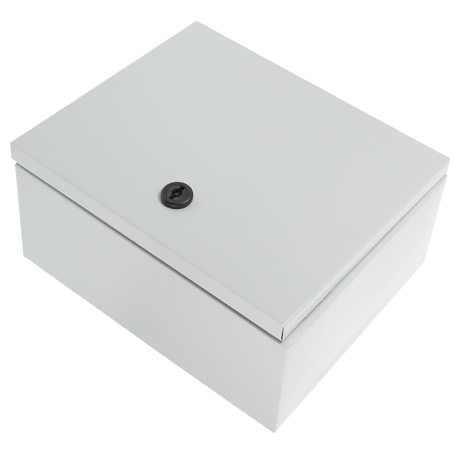 SEWCHICS Wall Mounted Outdoor Electrical Box White Metal Weatherproof ...