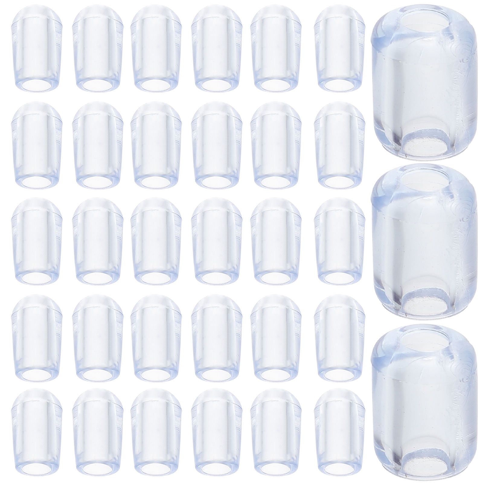 SEWCHICS Universal PVC Sink Rack Rubber Feet 80pcs Transparent for ...