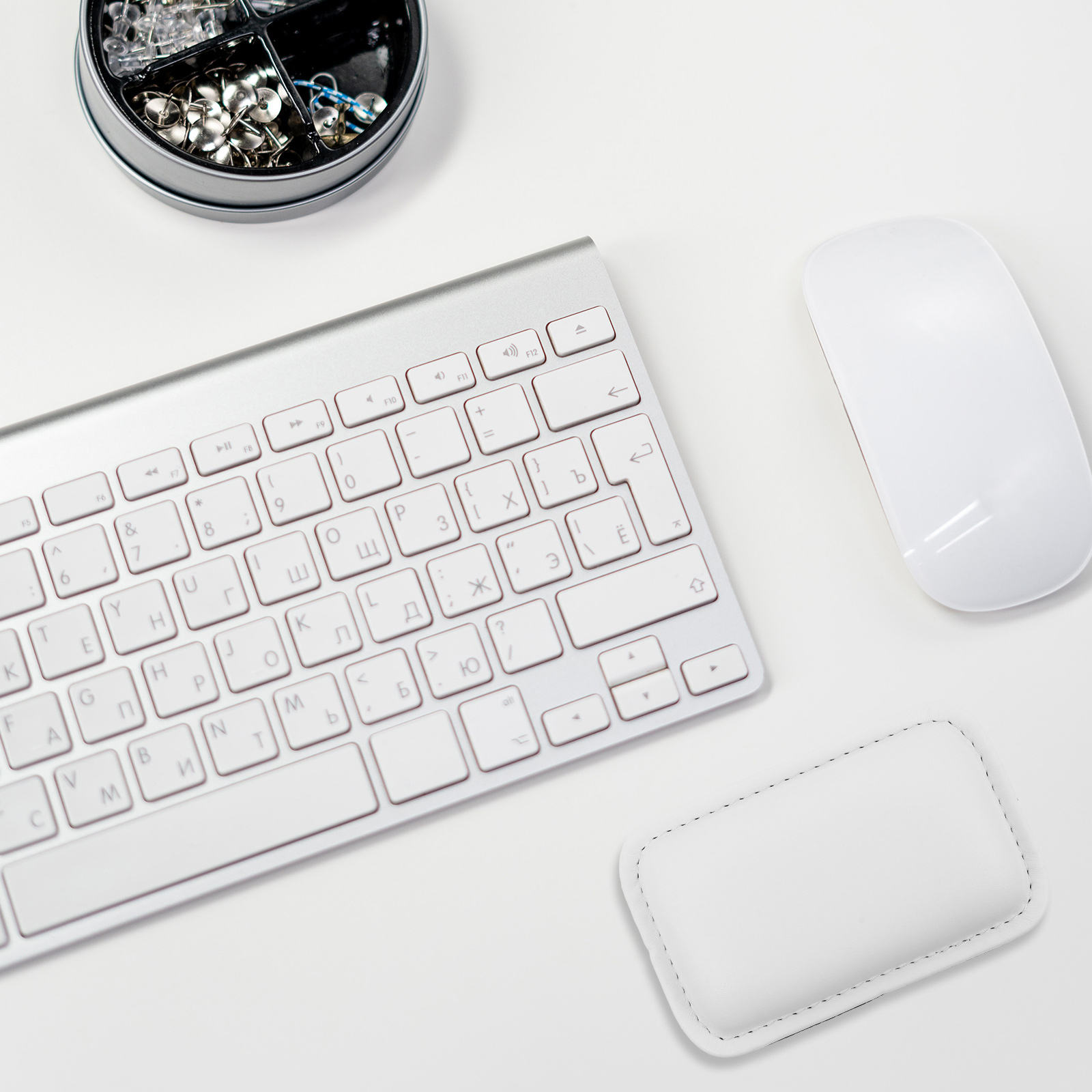 SEWCHICS Mouse Rest Wrist Pad Mouse Wrist Rest Support Pad Pu White ...