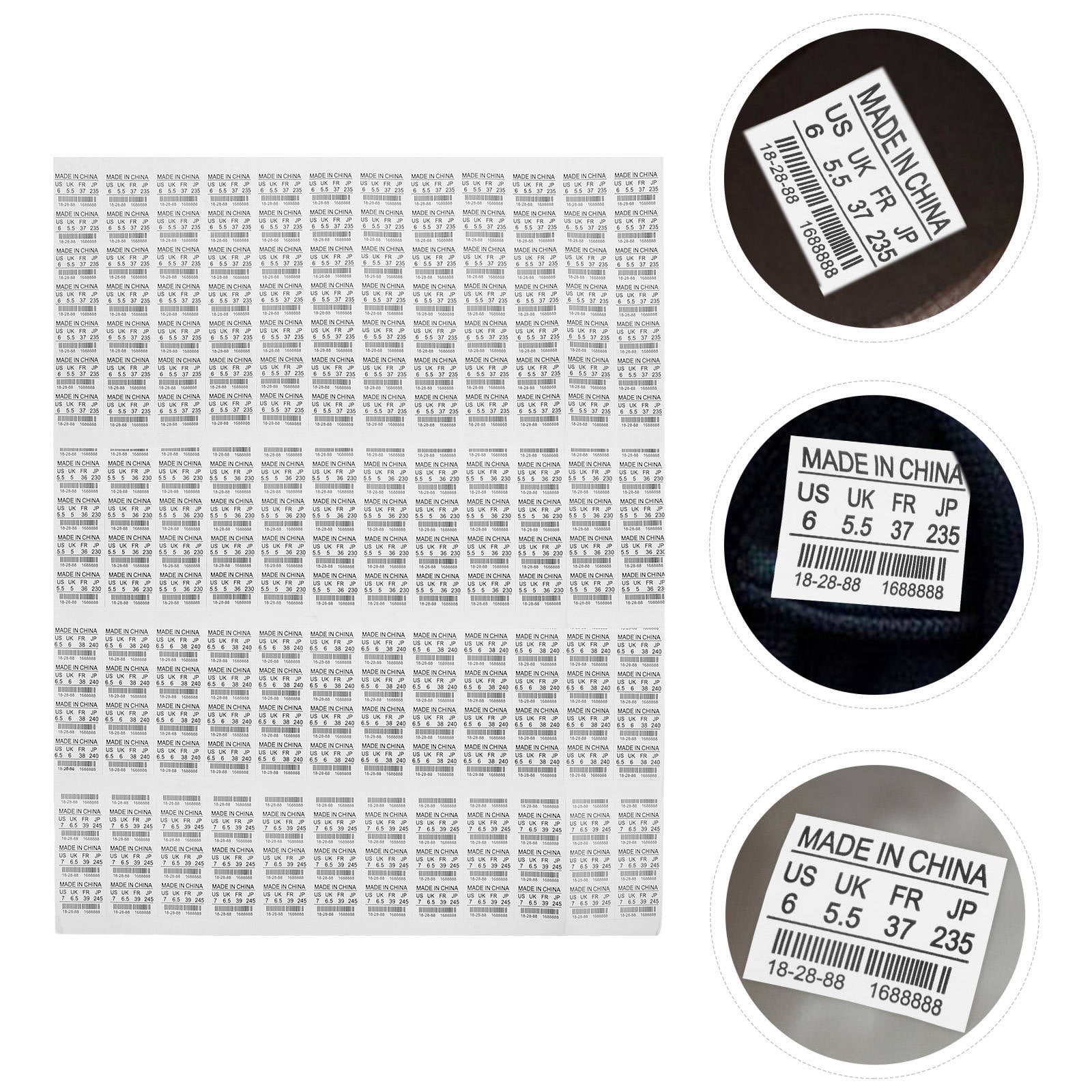 SEWCHICS Heat Resistant Self Adhesive Stickers for Shoe Retailers 4 ...