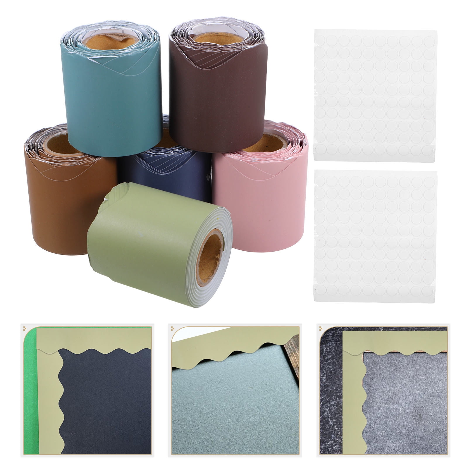 SEWCHICS Peel & Stick Bulletin Board Borders with for Classroom Wall ...