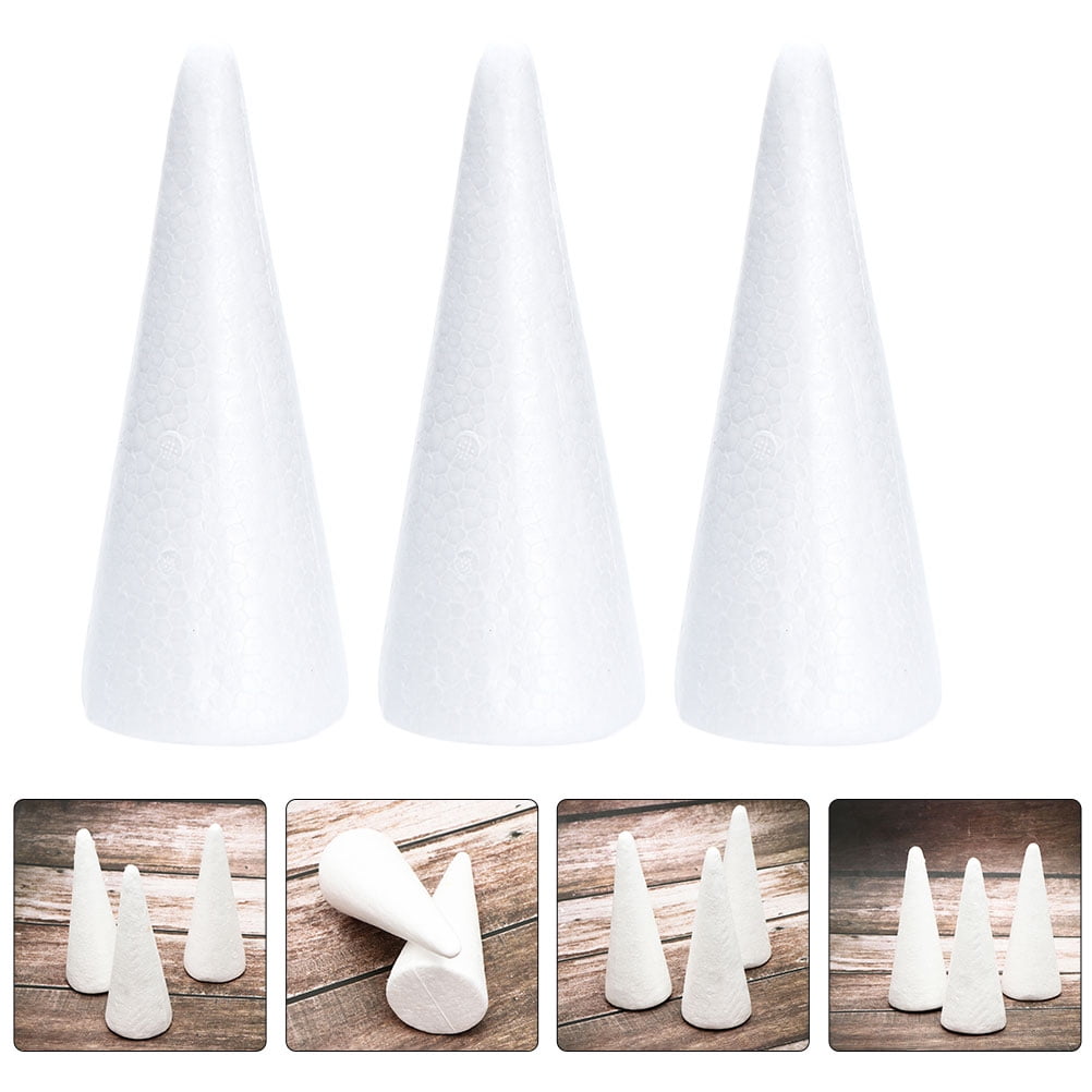 SEWCHICS Polystyrene Cone Craft 6Pcs Expandable Foam Children Diy ...