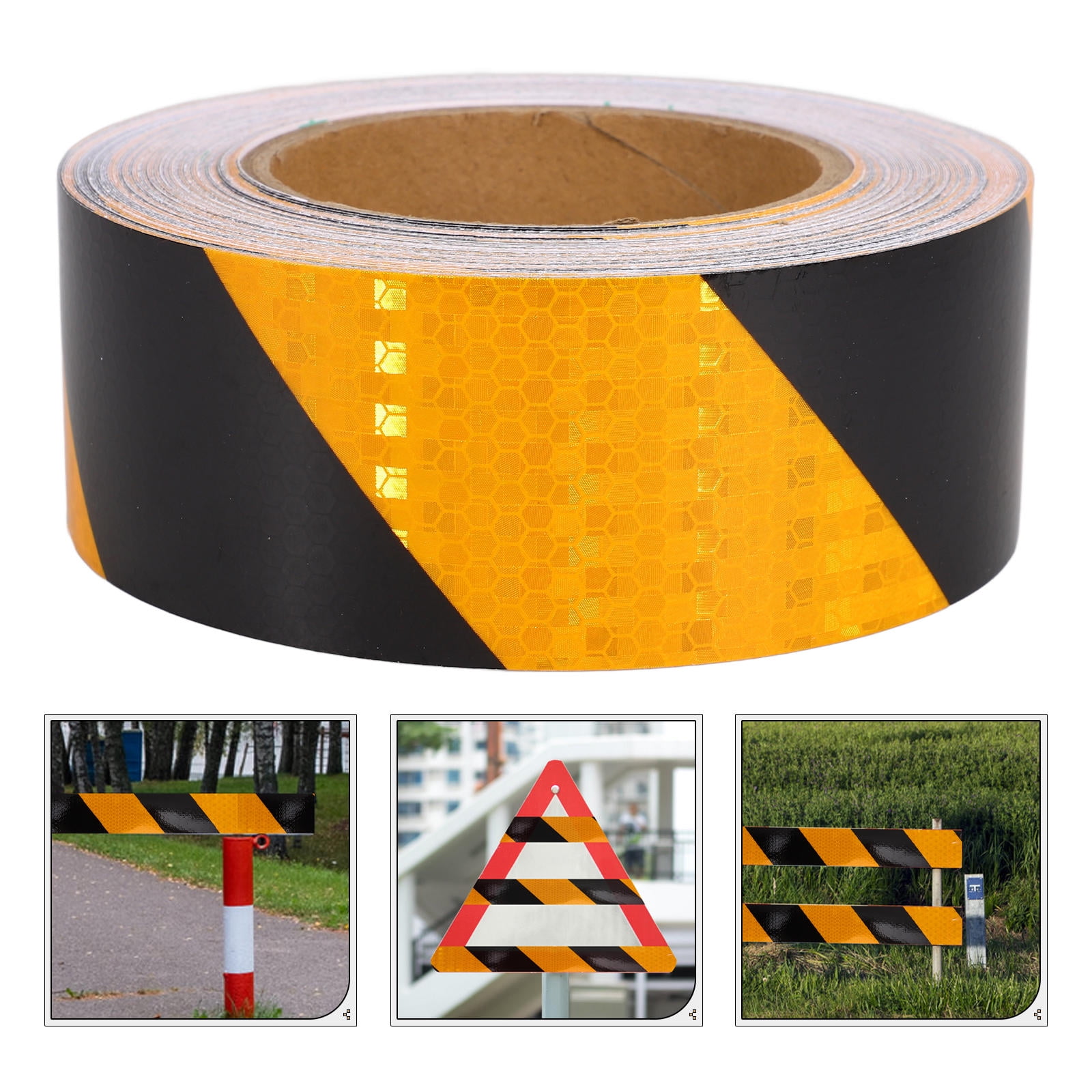 SEWCHICS Safety Tape Roll Reflective Tape Pet Red 1 Roll 984.25X1.97X0 ...