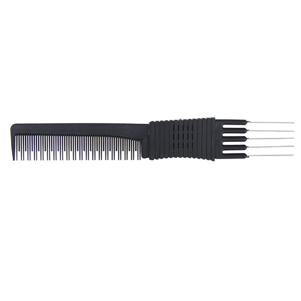 SEWCHICS Salon Teasing Back Combs Set of 1 Black ABS Anti-Static Hair ...