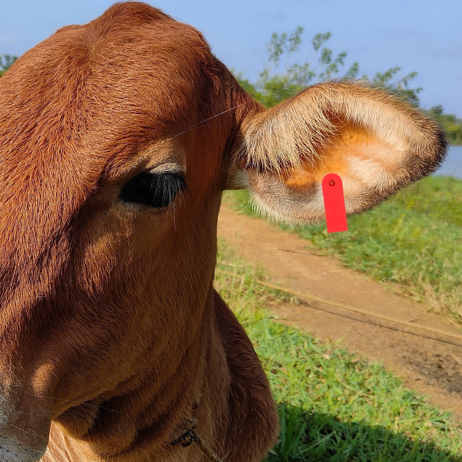 SEWCHICS Cow Ear Tag Animal Ear Tags TPU Meat Quarantine Cattle 100pcs ...