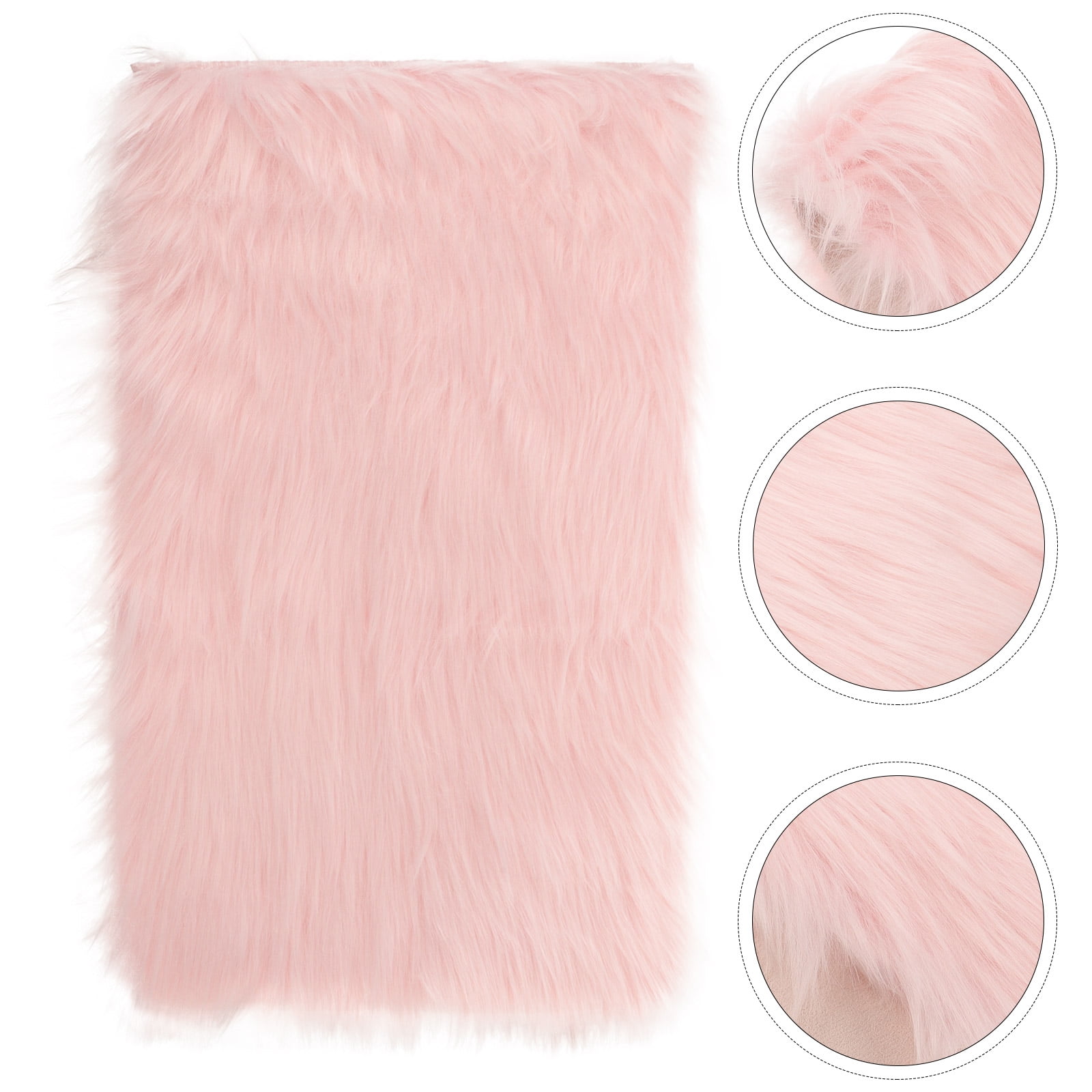 SEWCHICS Picture Background Cushion Fluffy Cushion Pink Polyester 1Pcs ...