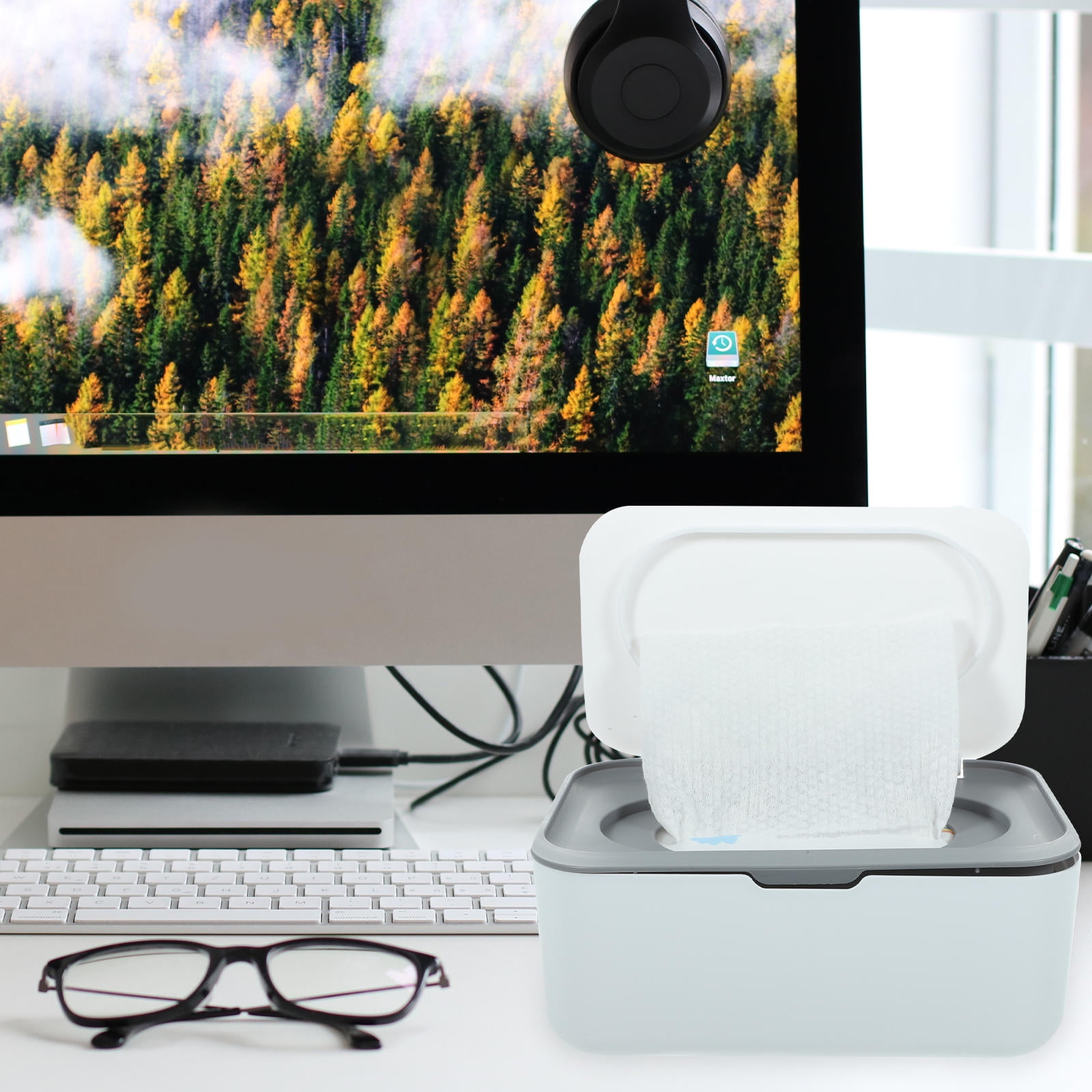 SEWCHICS Dust Proof Tissue Storage Box Grey PP 1Pack - Walmart.com