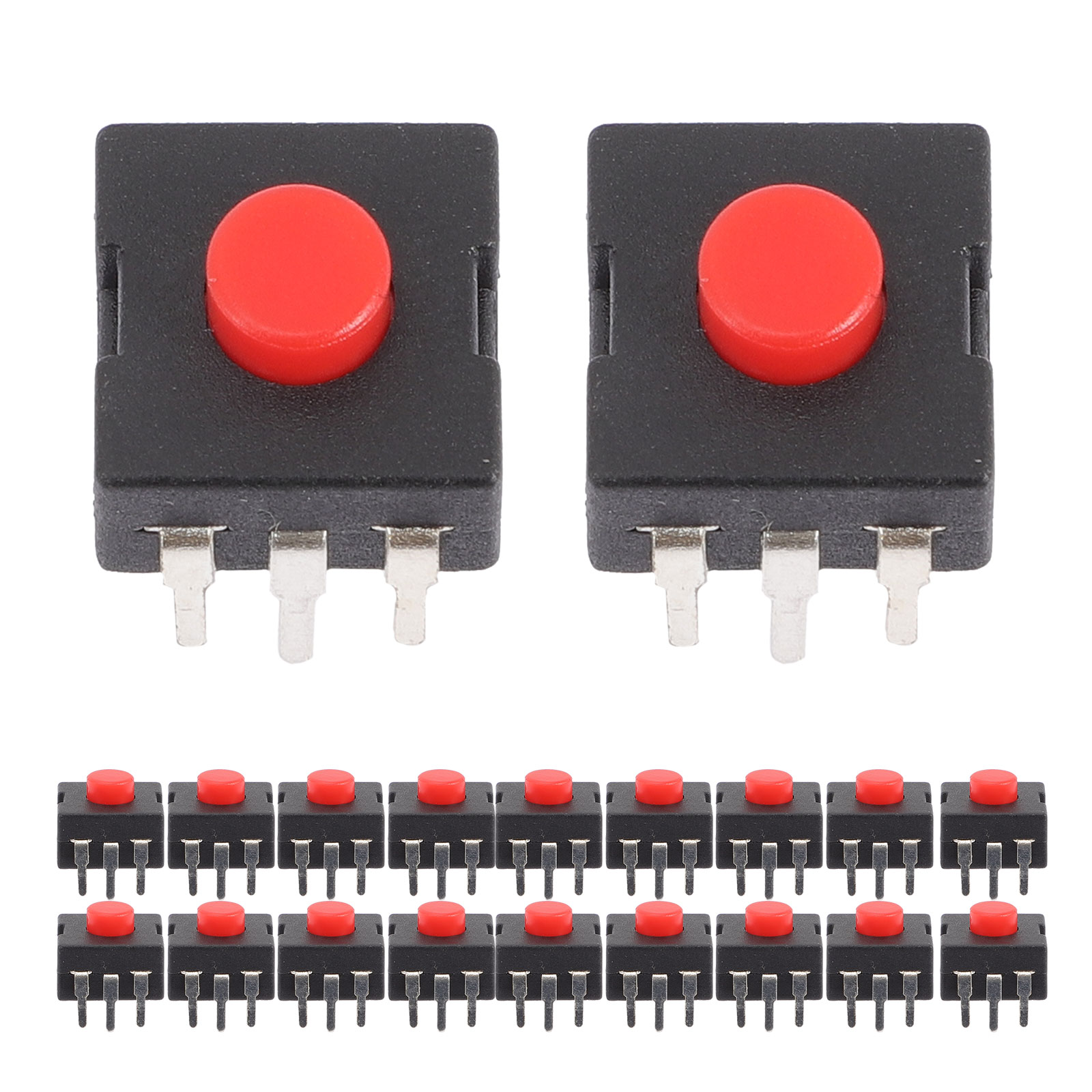 SEWCHICS Torch Push Button Switches Assorted Color 20Pack 0.5In ...