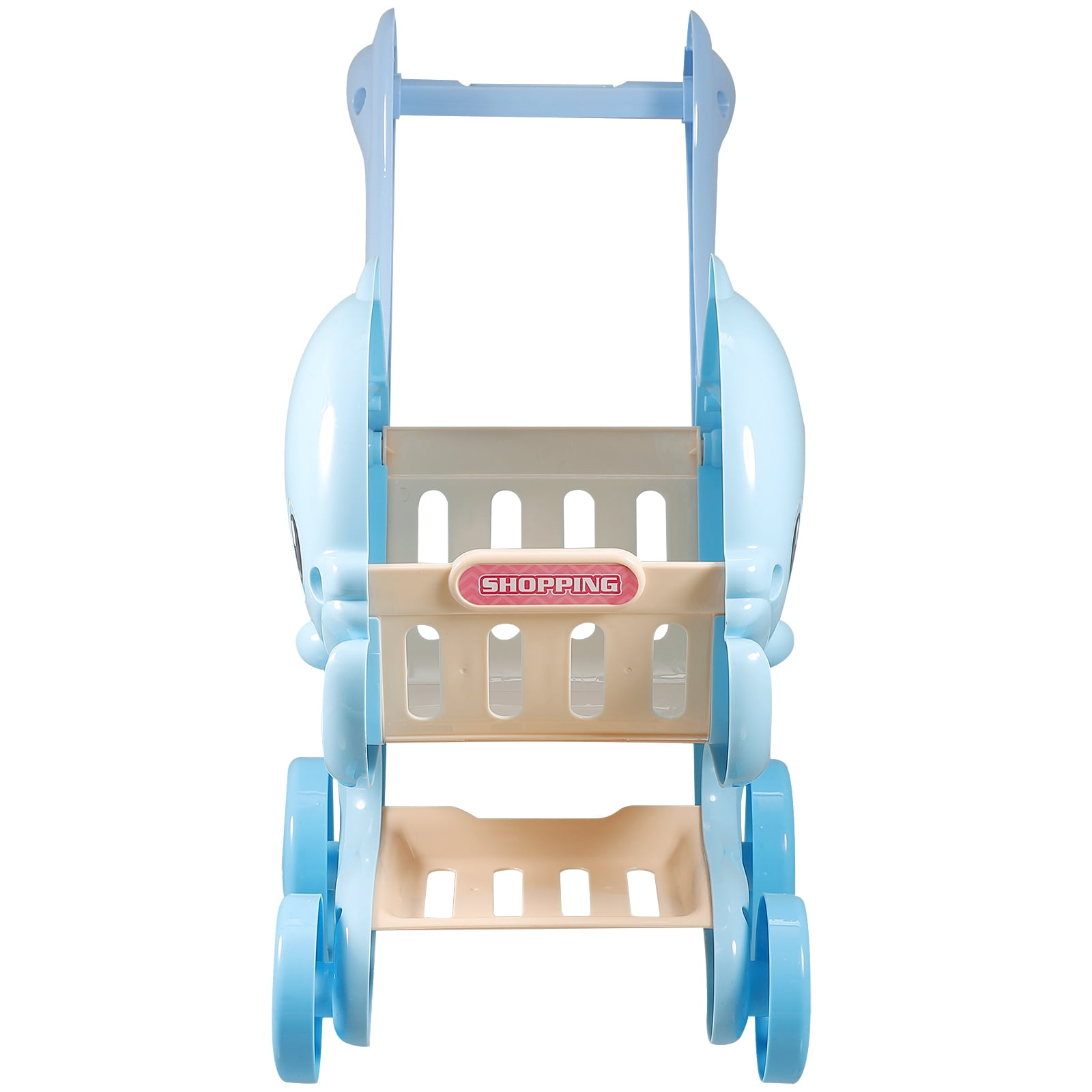 SEWCHICS Toy Shopping Cart 1Set Cartoon Appearance Kids Role Play ...