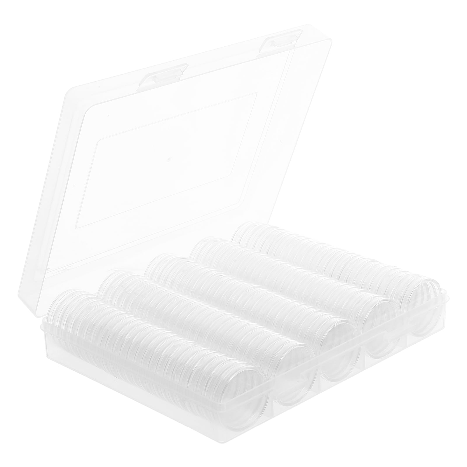 SEWCHICS Transparent Coin Capsules Storage Box for Collectors with ...