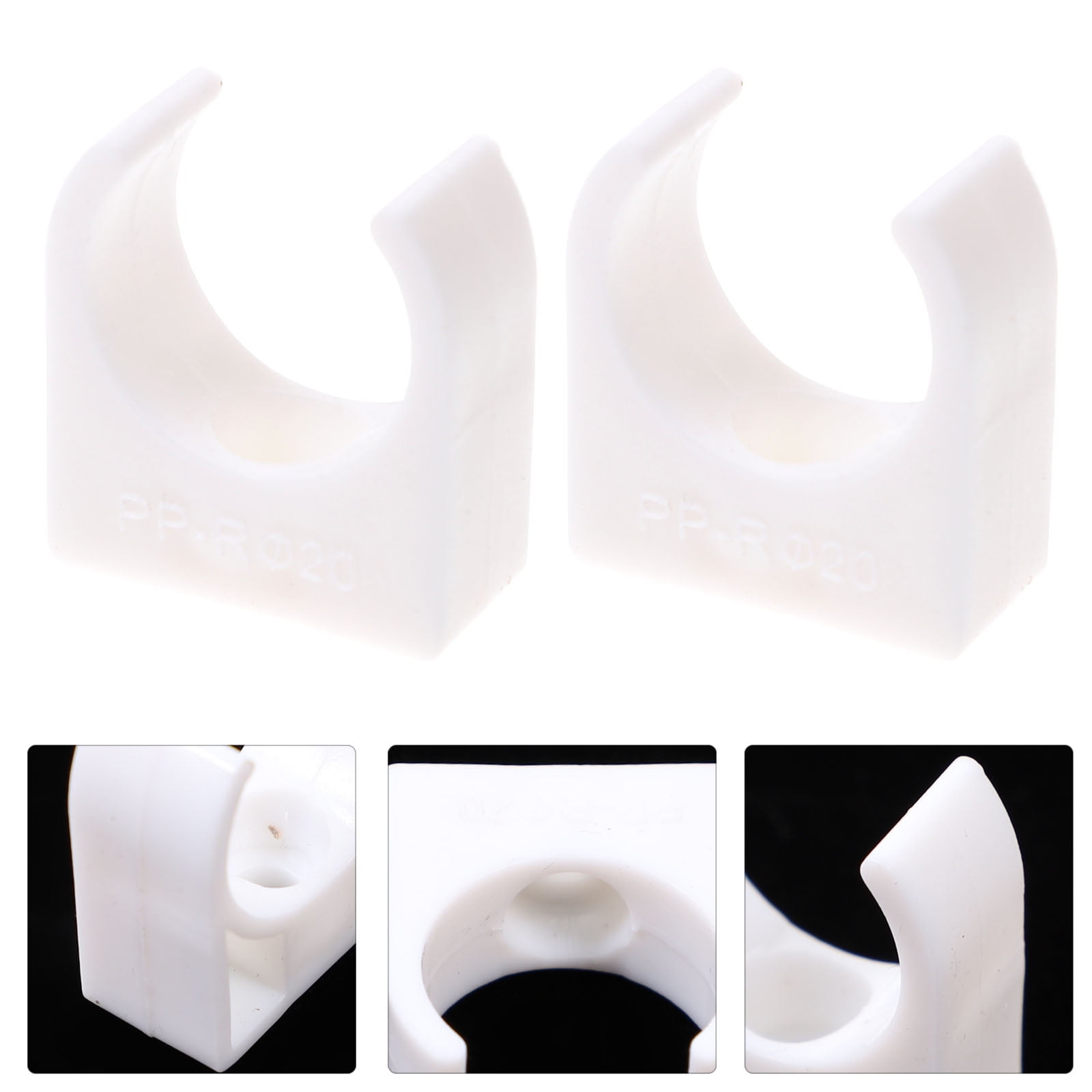 SEWCHICS Water Pipe Plastic Hanger 50Pcs U-Shaped Support for Tubes and ...