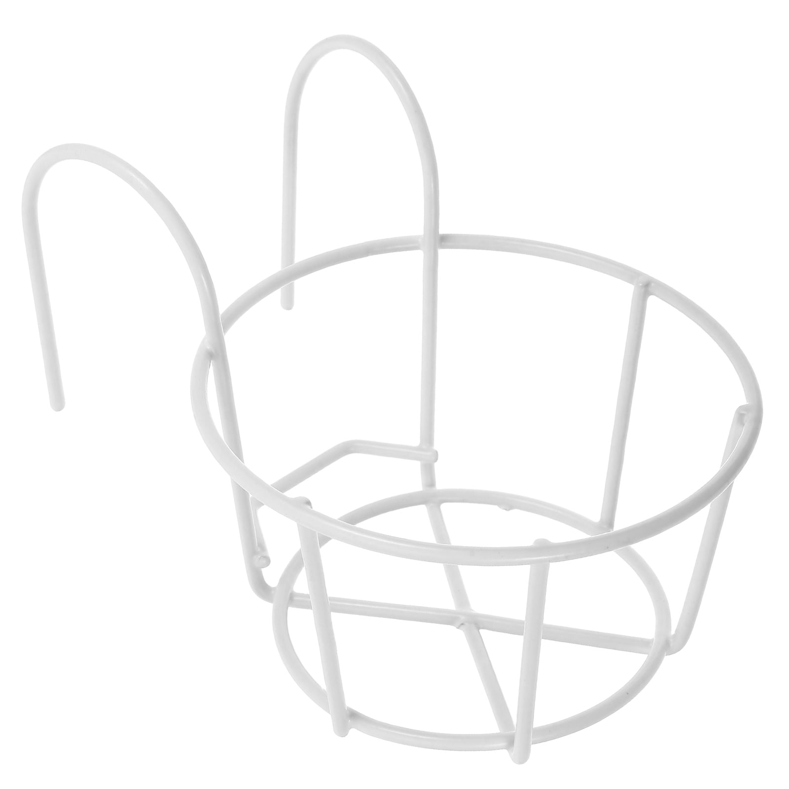 SEWCHICS White Metal Hay Feeder for Rabbit Cage Hanging Design Keeps ...