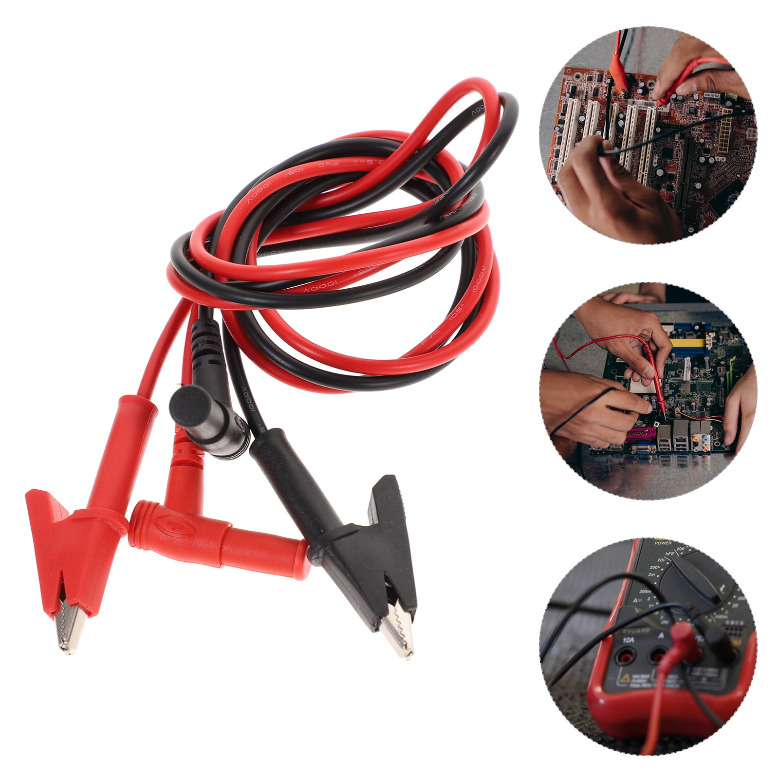SEWOART 1 Pair Multimeter Test with Rubber Insulation for Laboratory ...