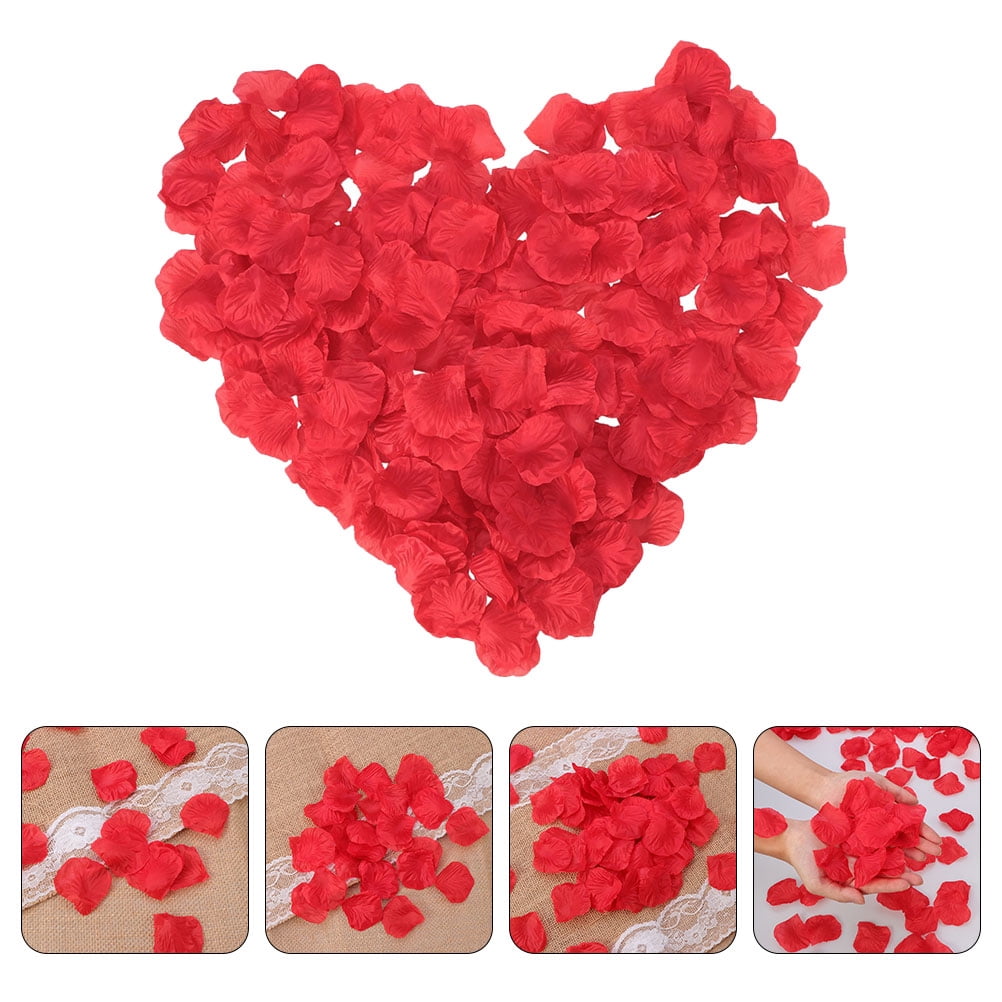 SEWOART 1000 Pcs Rose Petals Wedding Decoration Fake Rose Pedals Flower ...