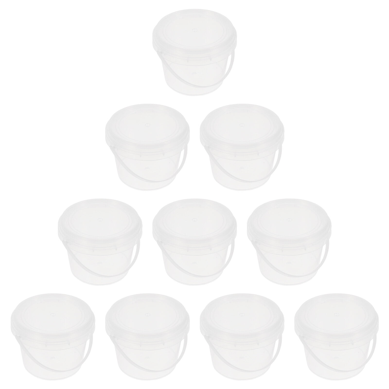 SEWOART 10Pcs Clear Mini Buckets for present Packaging and Toy Storage ...