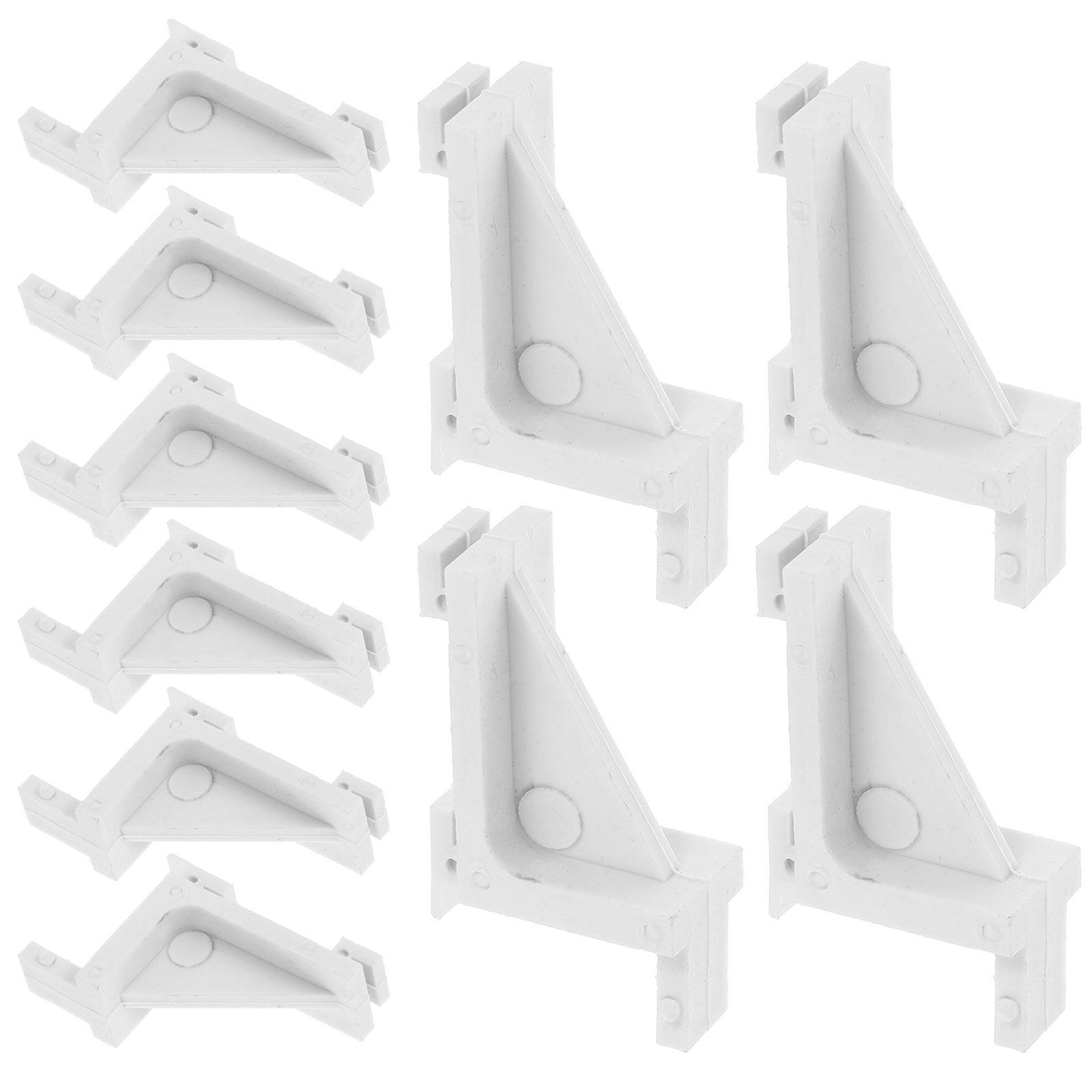 SEWOART 10Pcs White Plastic Cooler Shelf Clip Hooks for Adjustable ...