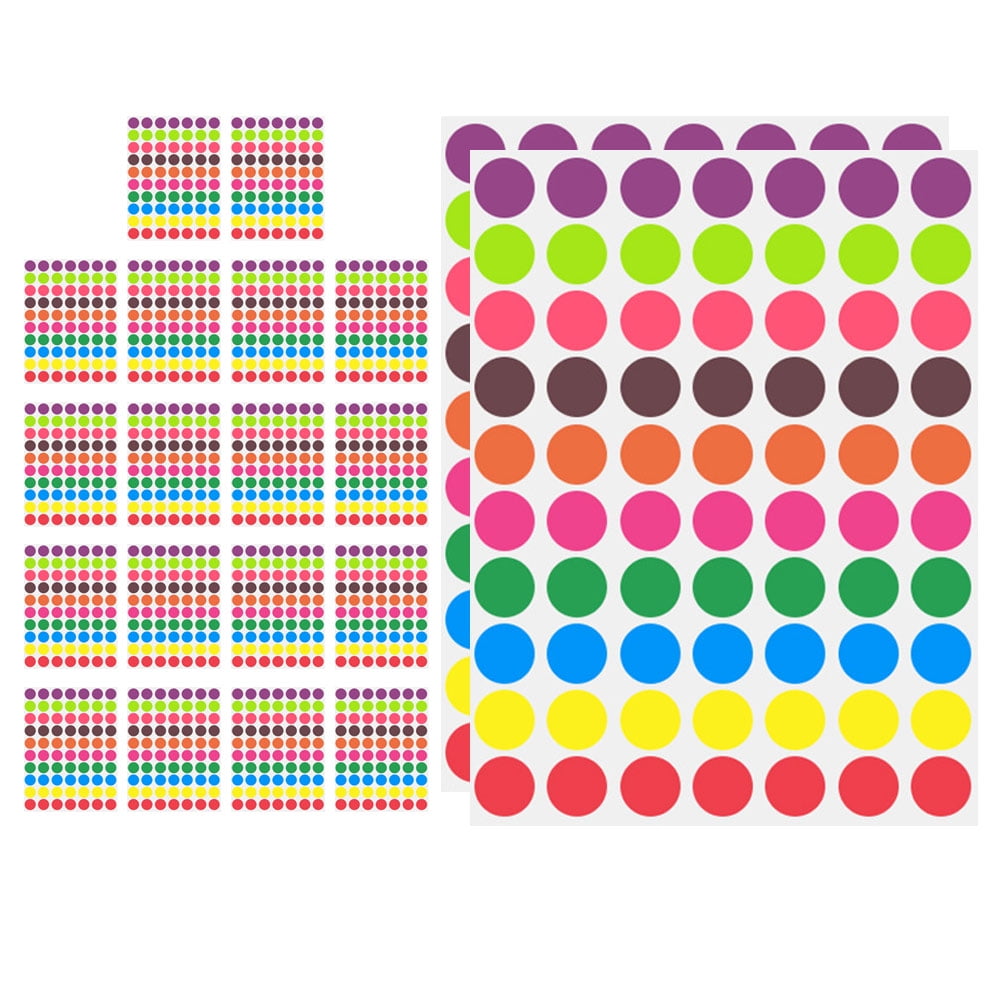 SEWOART dot color stickers 1400pcs Sealing Labels for Classifying ...