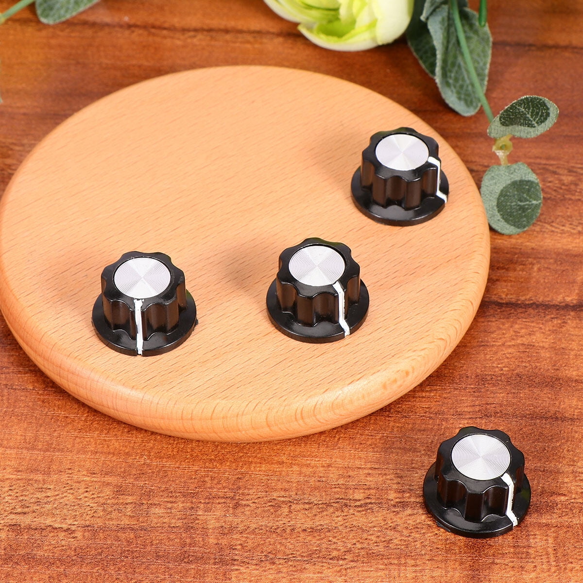 SEWOART 15Pcs Volume Control Knob Black for Audio Device Replacement ...