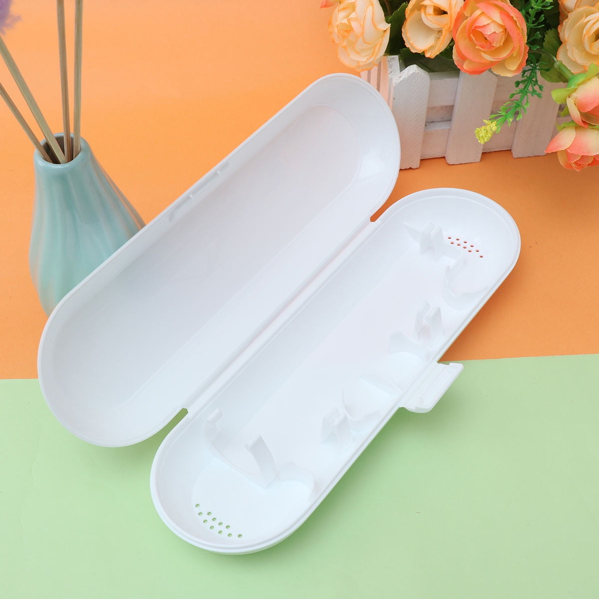 SEWOART 1Pc White Compact Electric Toothbrush Case Travel Storage ...