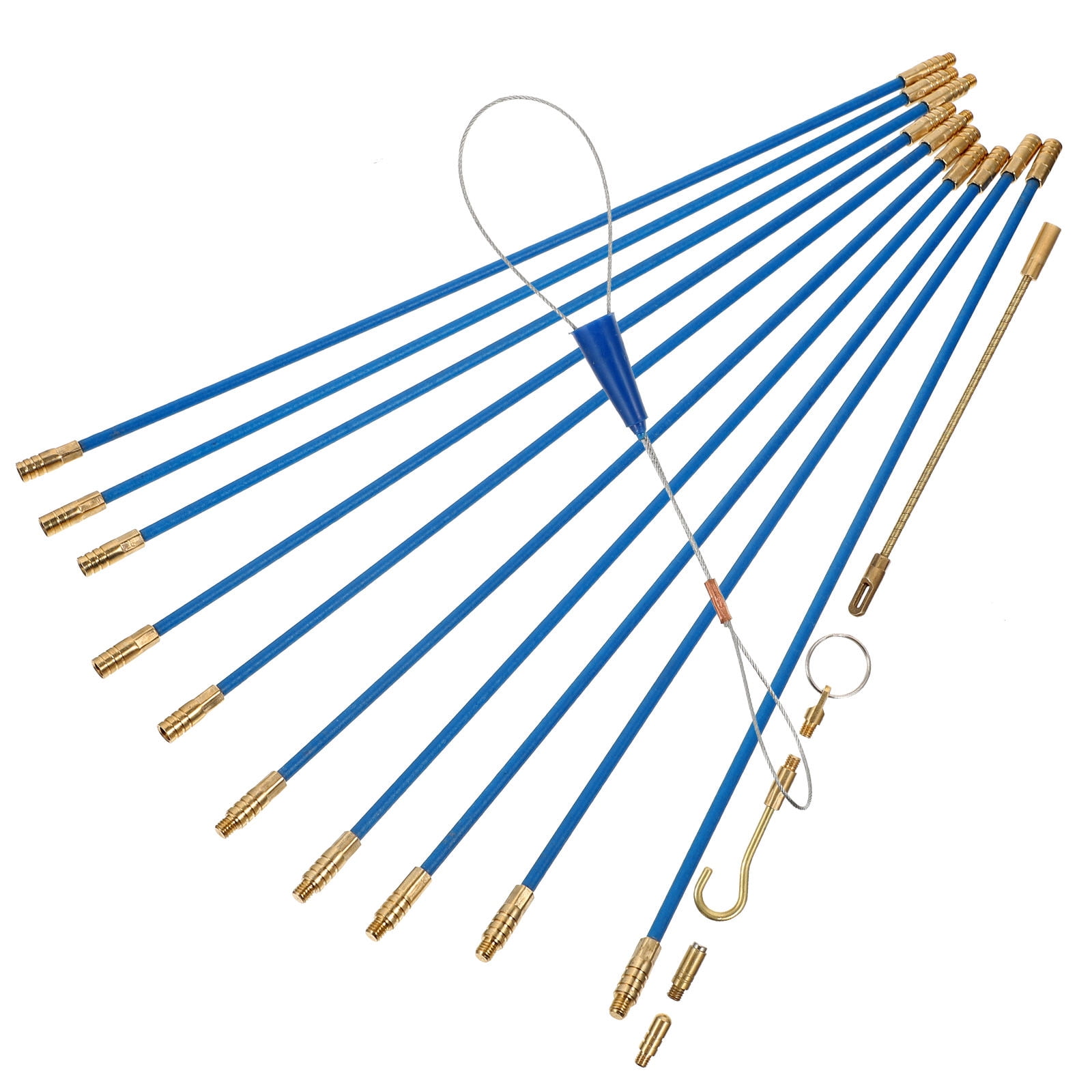 SEWOART 1 Eyelet Ring with Magnet Head Electrical Wire Push Kit Blue ...