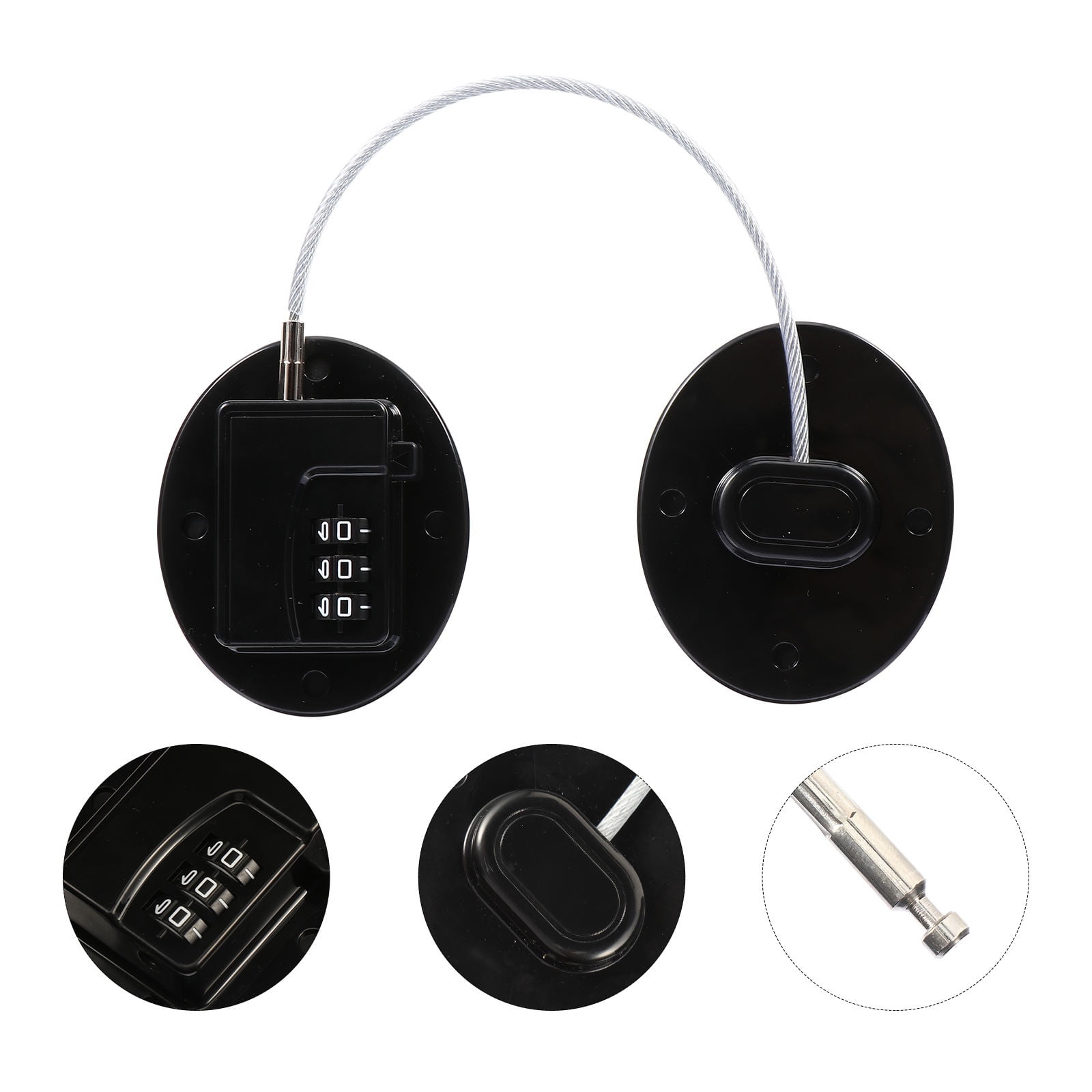 SEWOART Safety Lock Black 1Pack Plastic Steel Drawer Lock for File ...