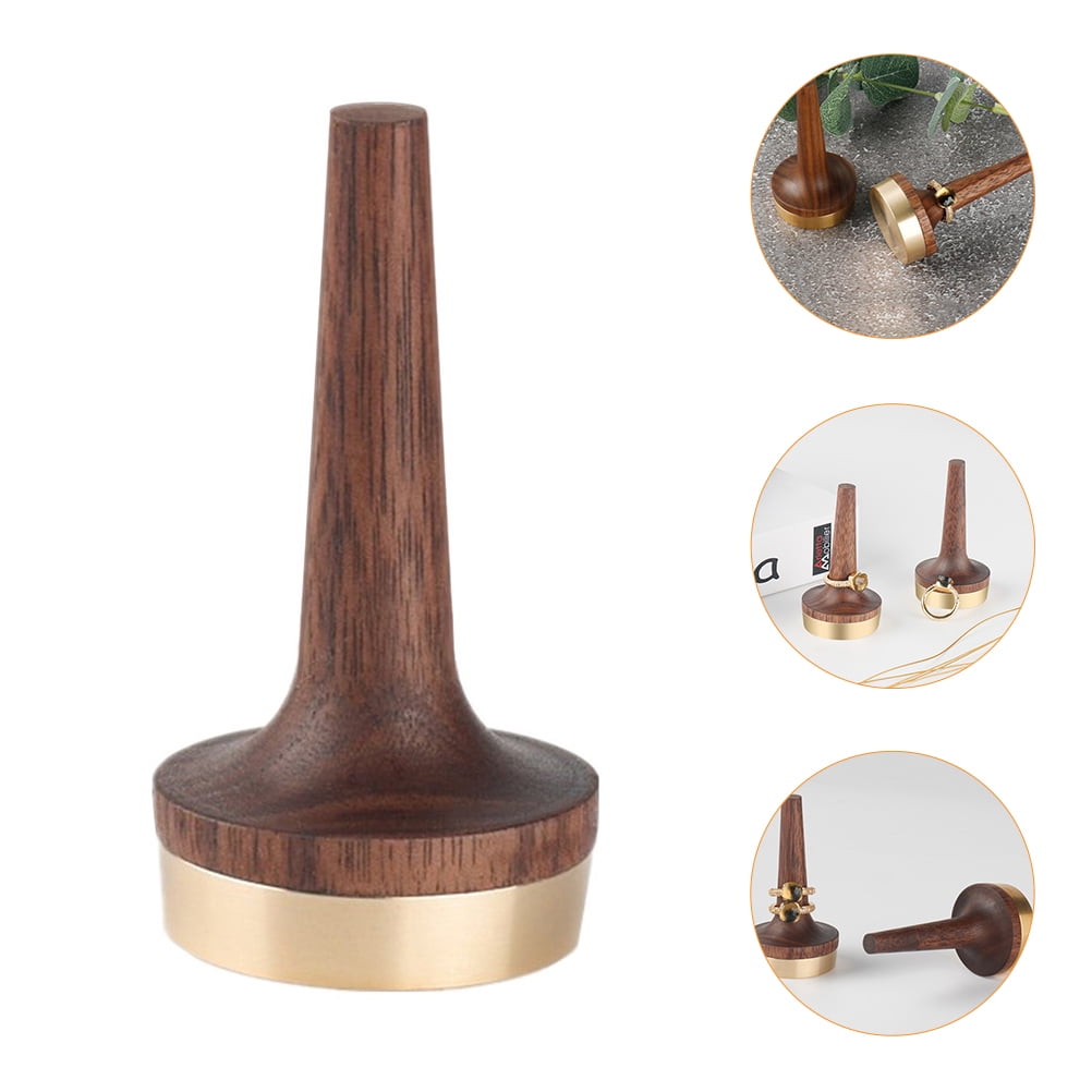 SEWOART 1Set Walnut Wood Ring Shelf Retro Style For Jewelry Display ...