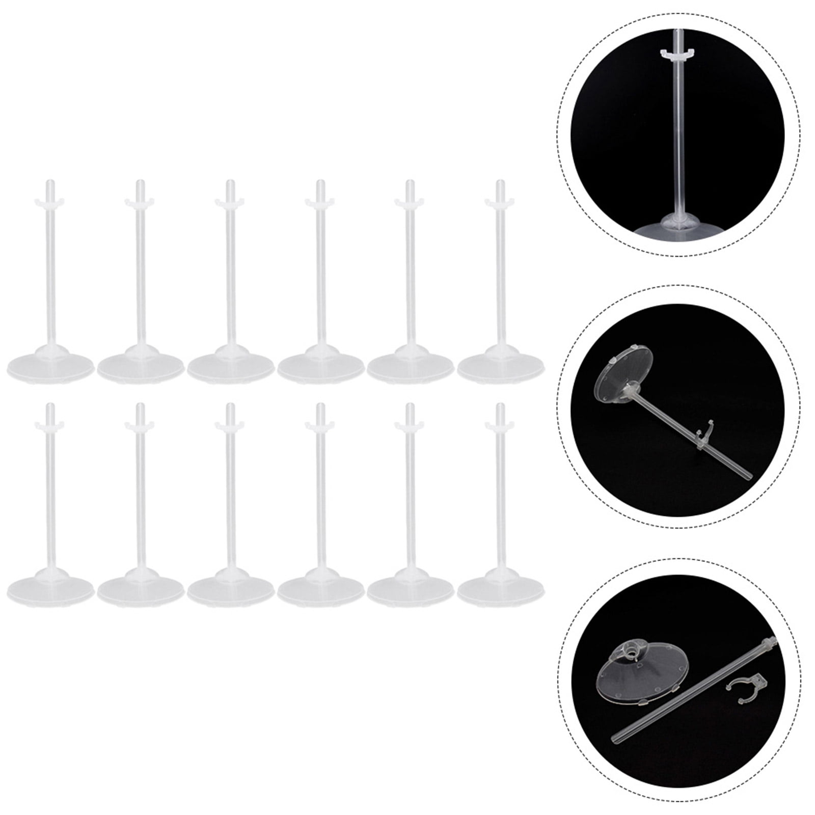 SEWOART 36pcs Clear Figurine Storage Carrying Holder for Doll ...