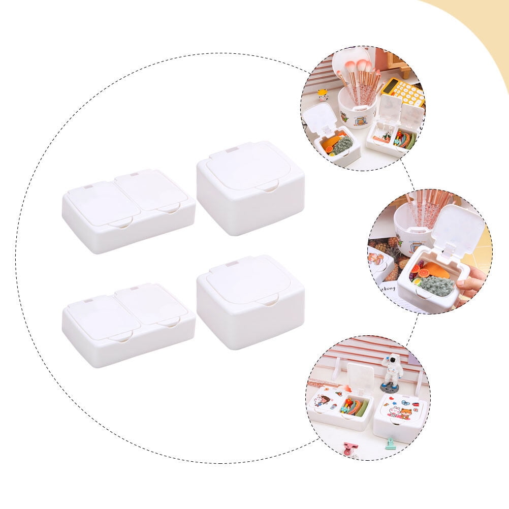 SEWOART Plastic Jewelry Organizer Storage Box White For Women In ...