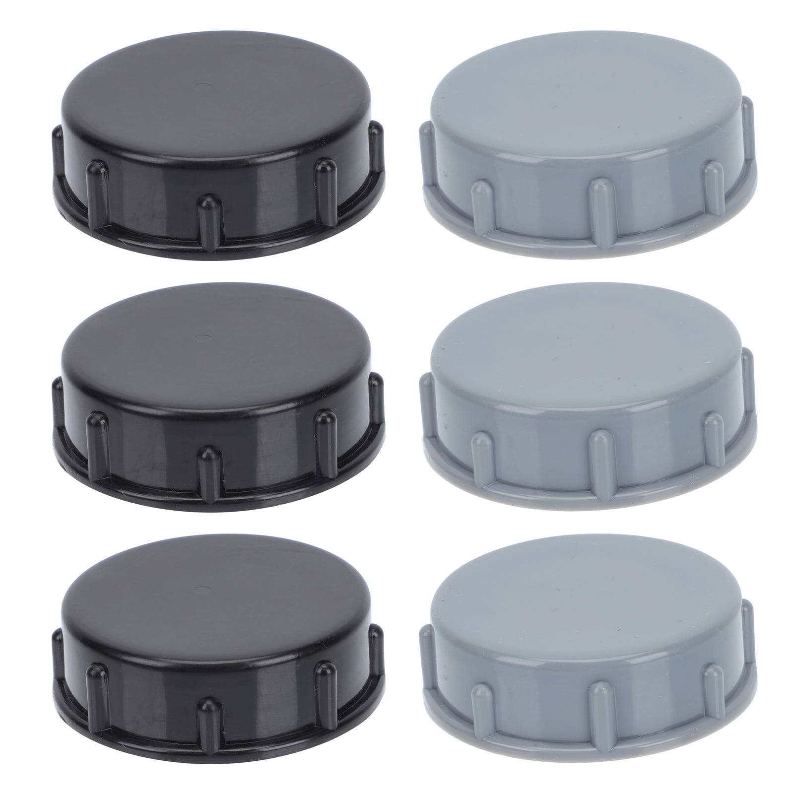 SEWOART 6Pcs Grey Square Plastic Pipe Caps Plumbing for Drain Pipes ...