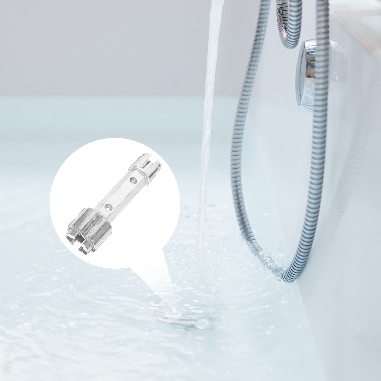 SEWOART Bathroom Ratchet Wrench Aluminum Alloy for Tub Drain Removal ...